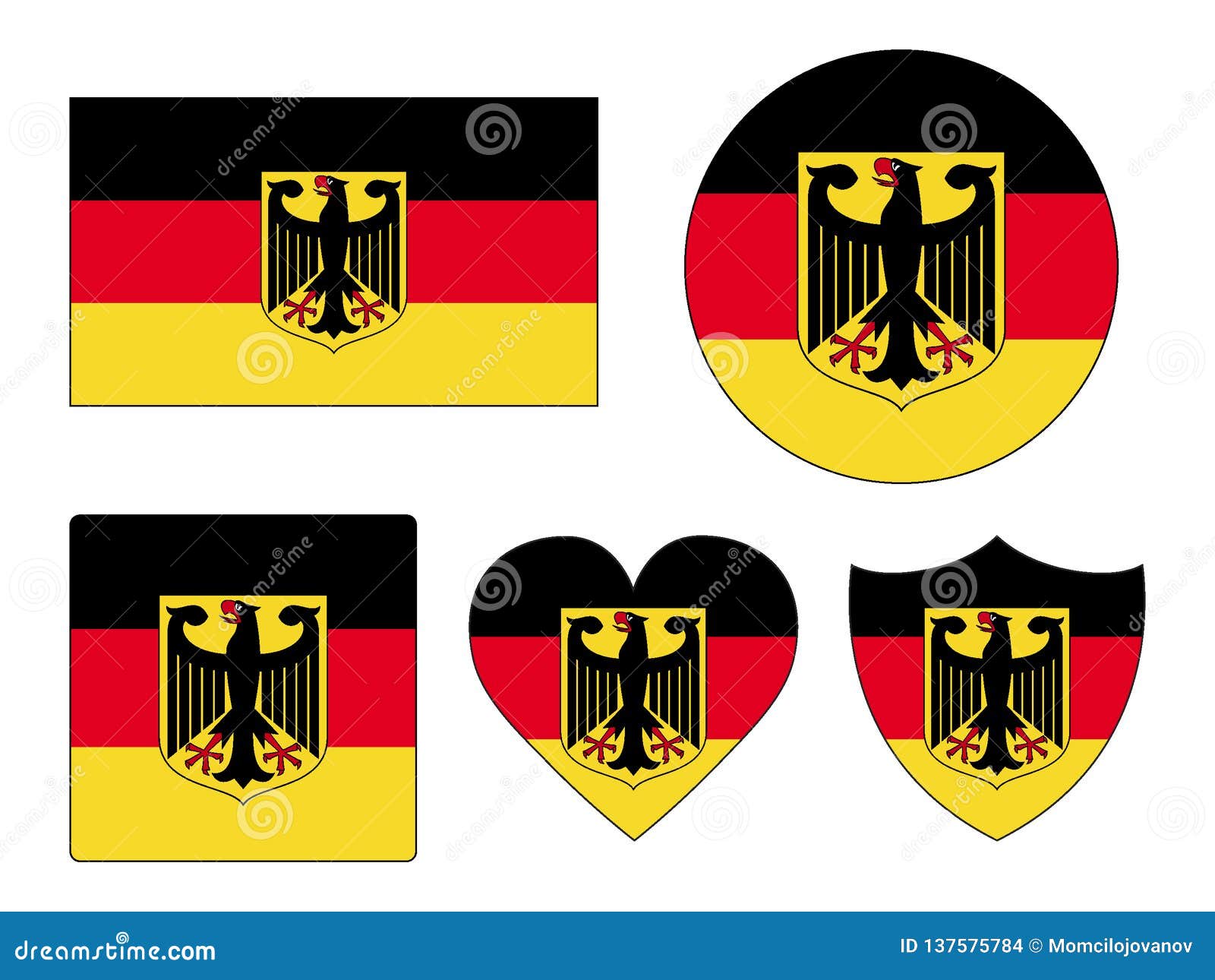 German Coat Of Arms Flag