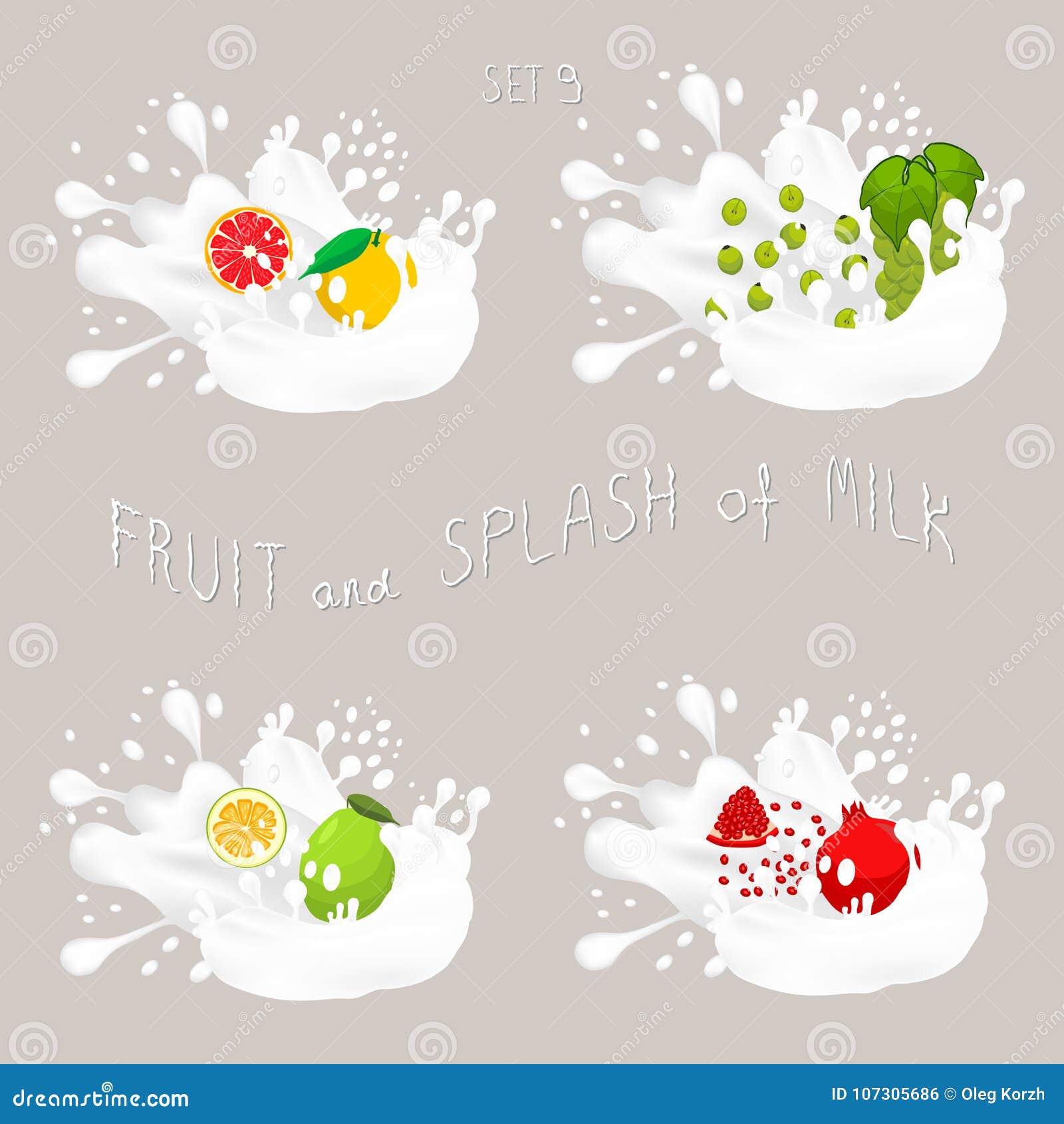 Vector Illustration for Set Fruits Stock Vector - Illustration of ...