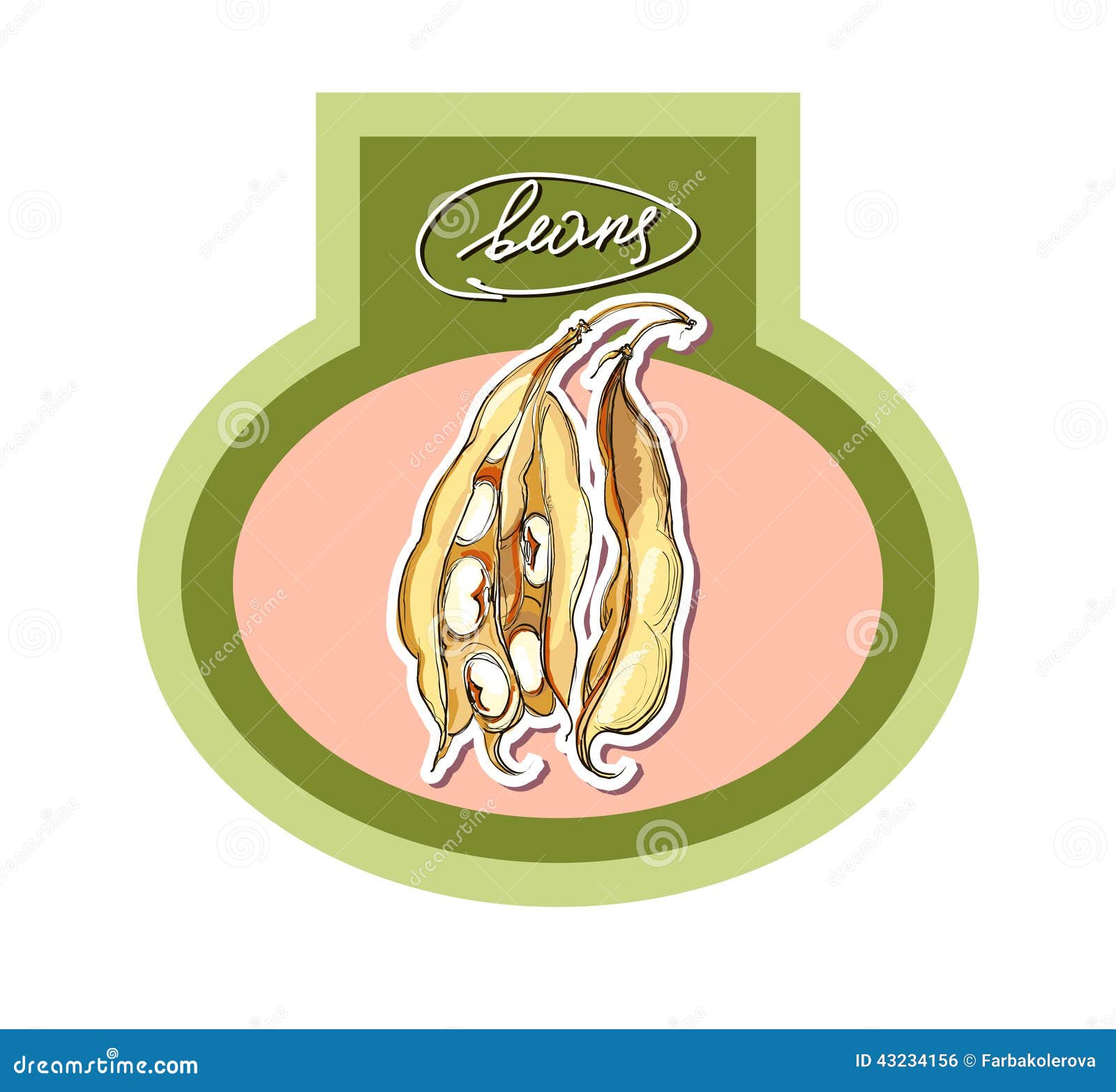 Vector Illustration Set of Green Peas Stock Vector - Illustration of ...