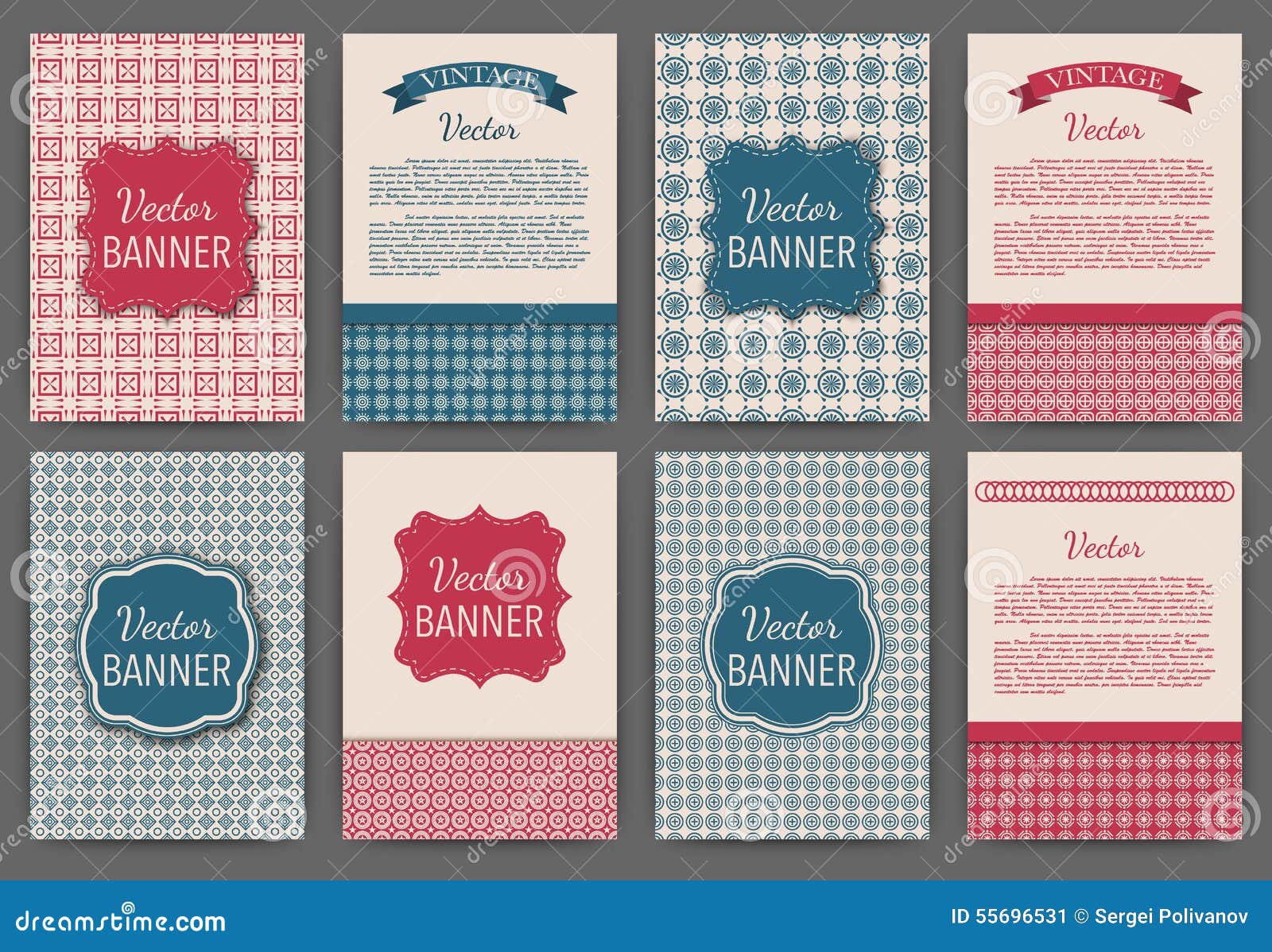 Vintage Banners Vector Illustration | CartoonDealer.com #52570986