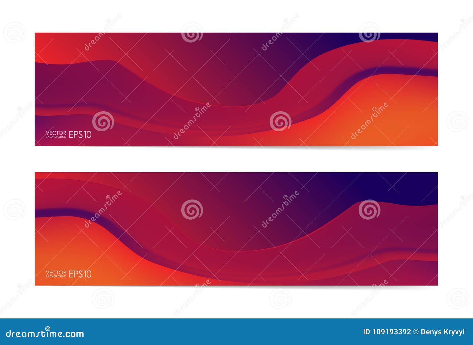 Vector Illustration: Set of Liquid Colors Banners. Stock Illustration ...
