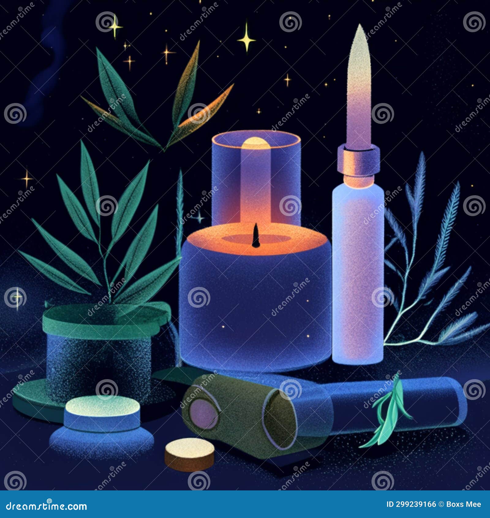 Magic Objects For Rituals, Bottle Of Magical Potion Skull Tarot And ...