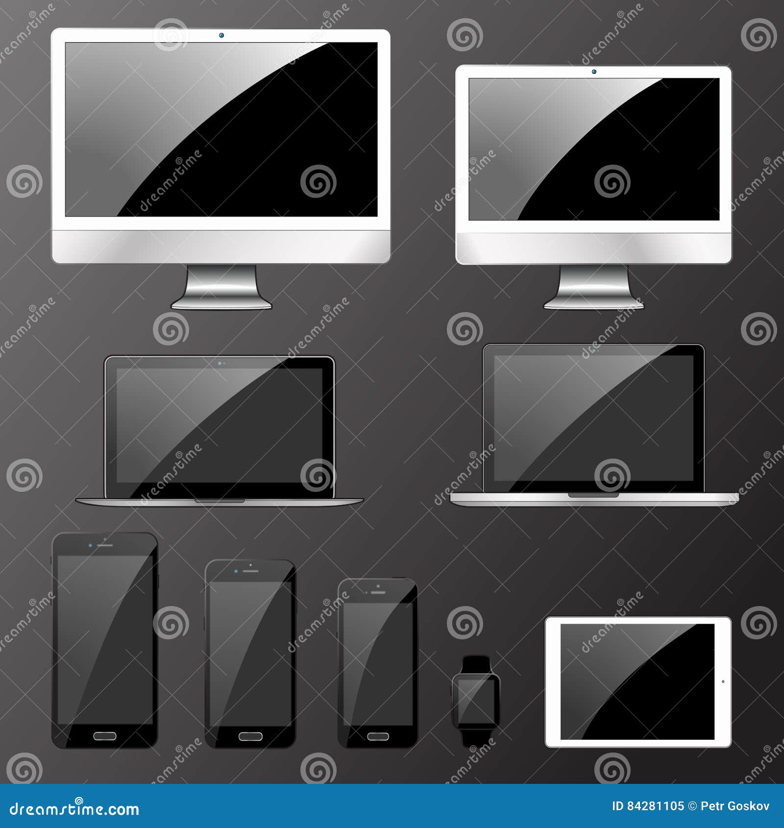 Vector Illustration, Set of Modern Electronic Devices Stock Vector ... Vector Illustration, Set of Modern Electronic Devices Stock Vector ...