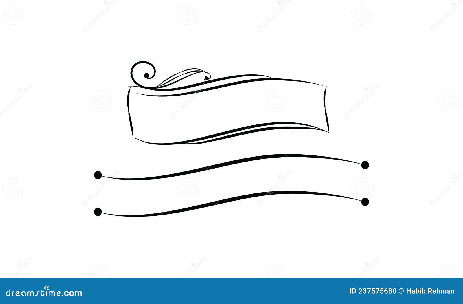 Vector Illustration - Set of Ribbons. Graphic Elements for Design ...