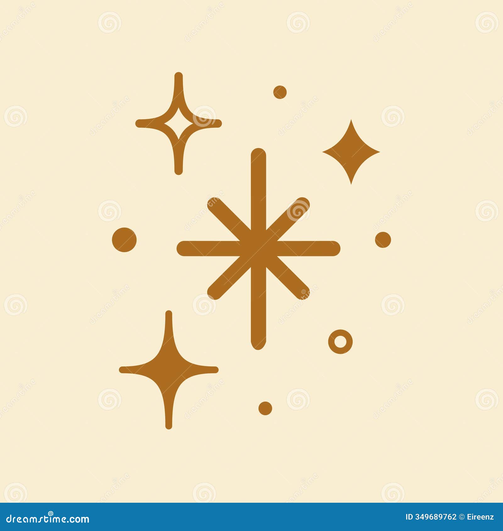 Vector Illustration of Set of Shining Stars. Star Icon, Emblem of ...