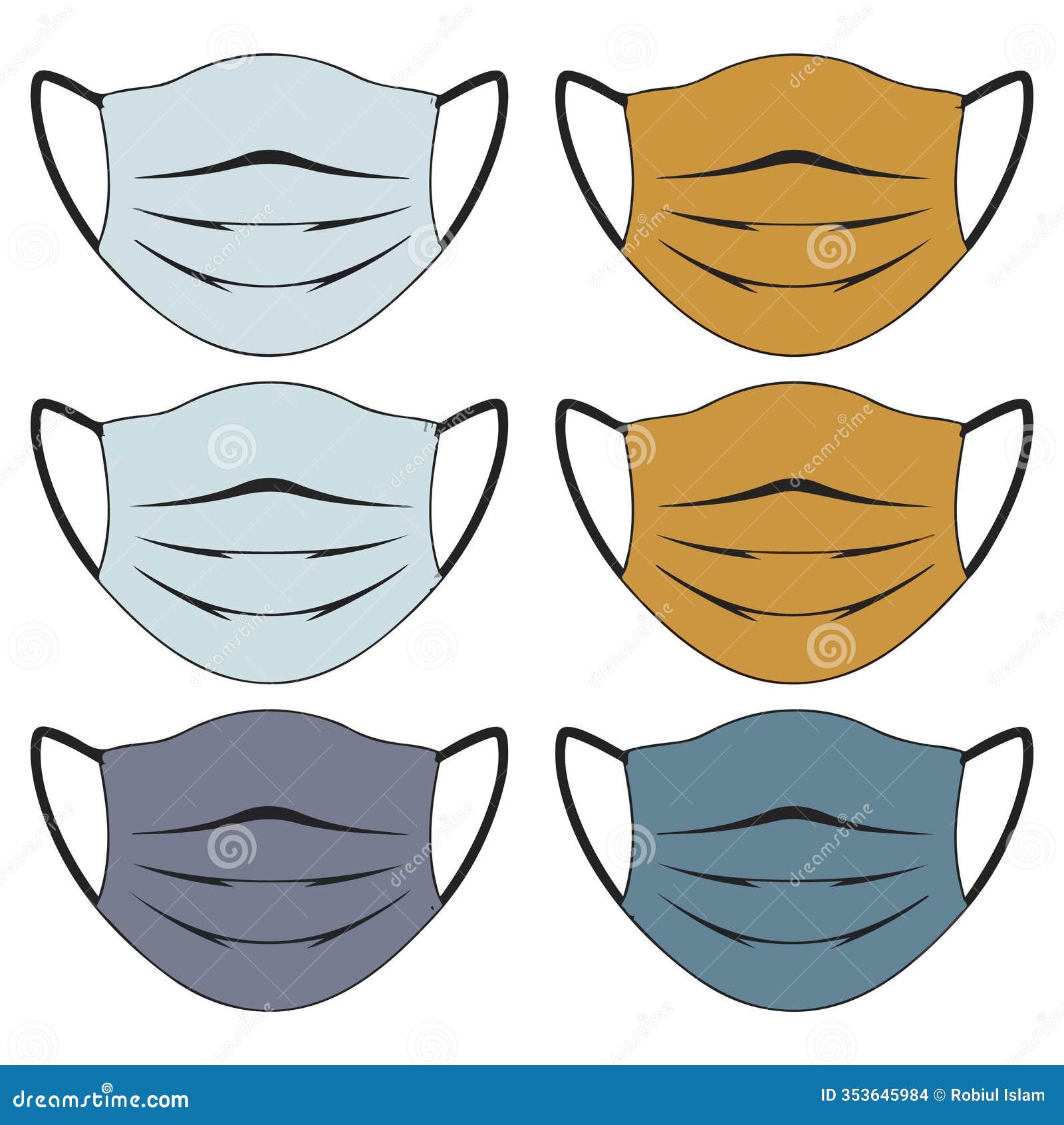 Vector Illustration of a Set of Simple, Different Types of Medical or ...