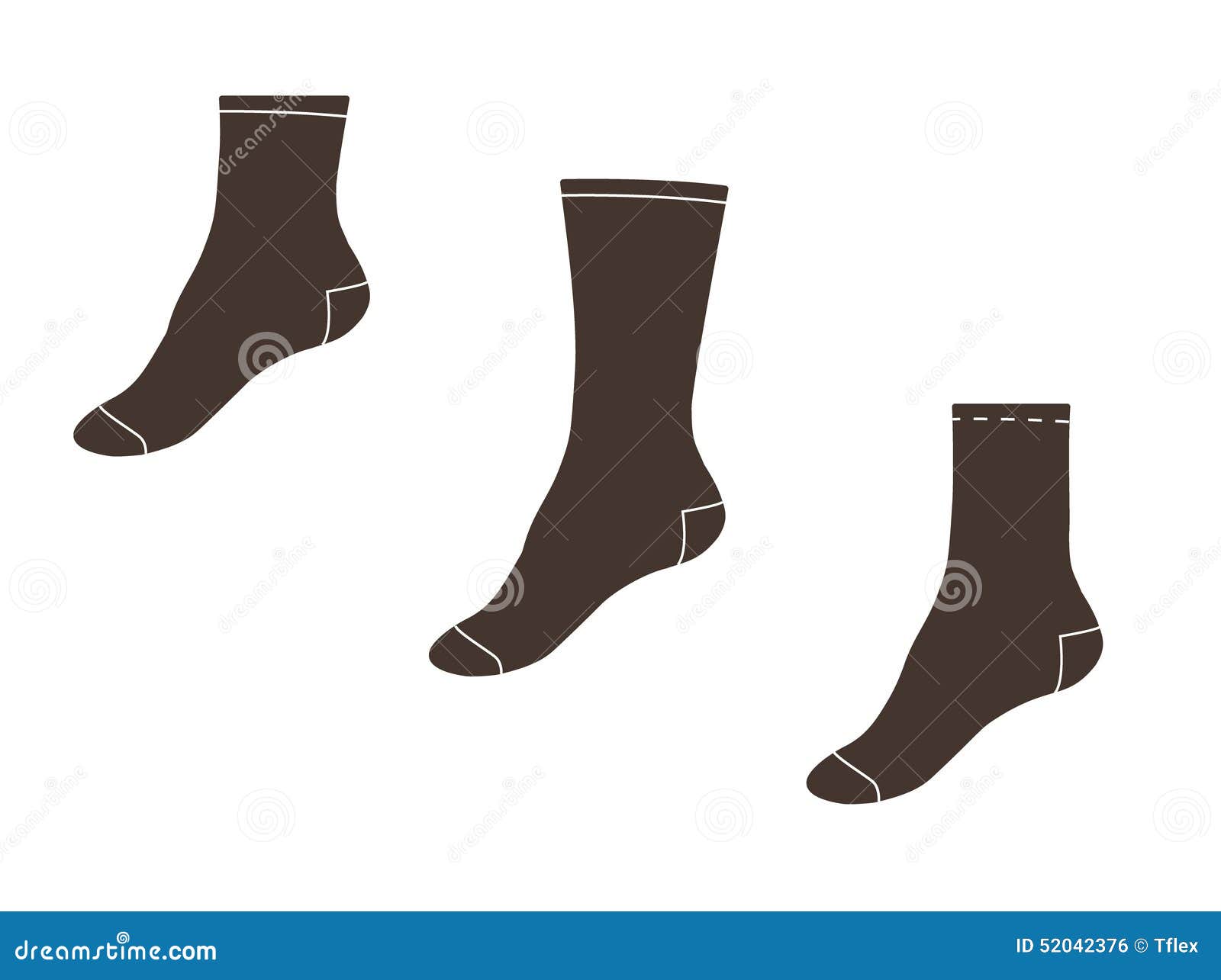 Vector Illustration. Set of Socks Stock Vector - Illustration of soft ...