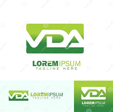 VDA Monogram Initial Logo Sign Stock Vector - Illustration of hand ...