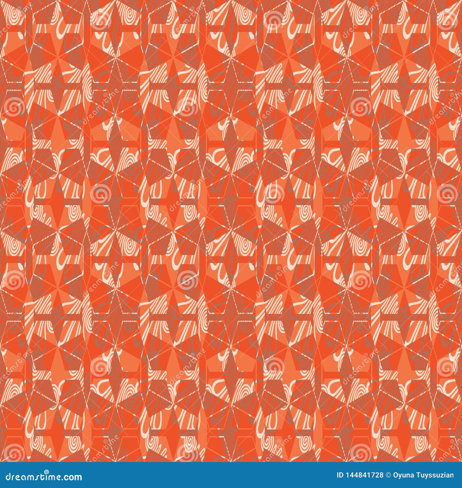 Geometric Seamless Repeat Pattern. Vector Illustration Stock ...