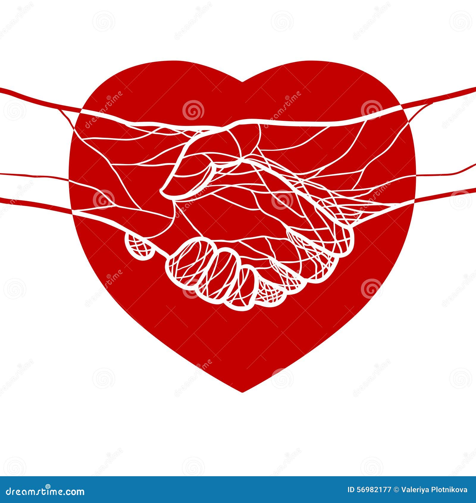 Vector Illustration Shaking Hands Stock Vector - Illustration of ...