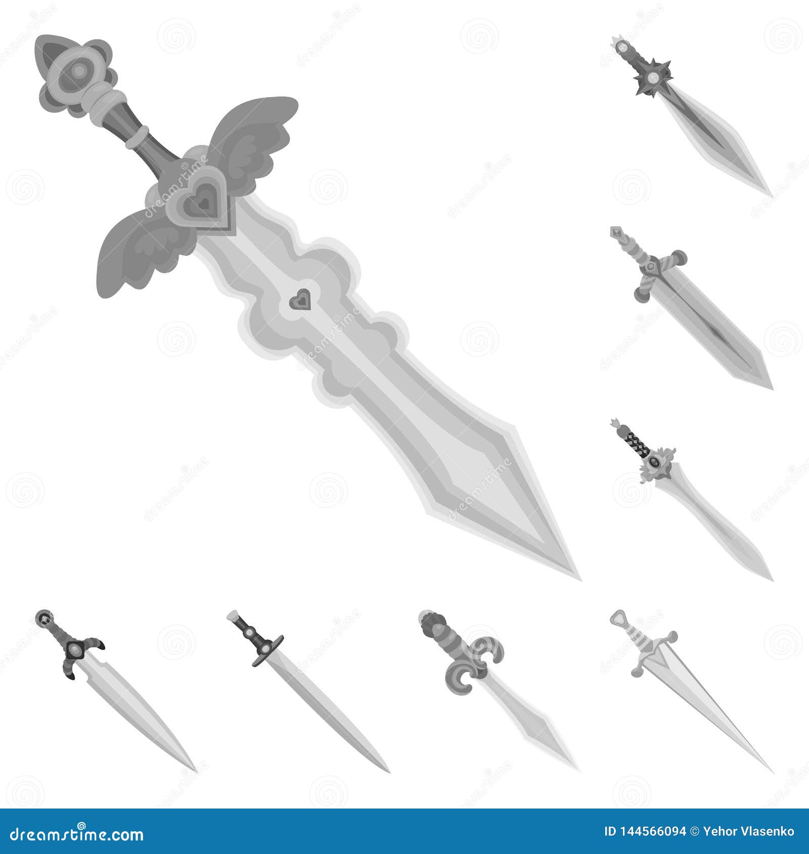 Vector Illustration of Sharp and Blade Icon. Collection of Sharp and ...