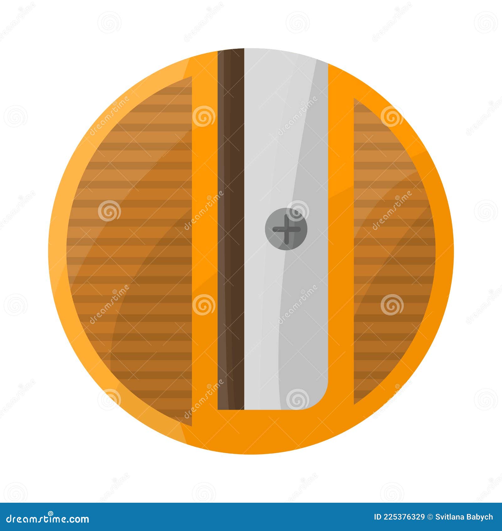 Vector Illustration of Sharpener and Round Logo. Web Element of ...
