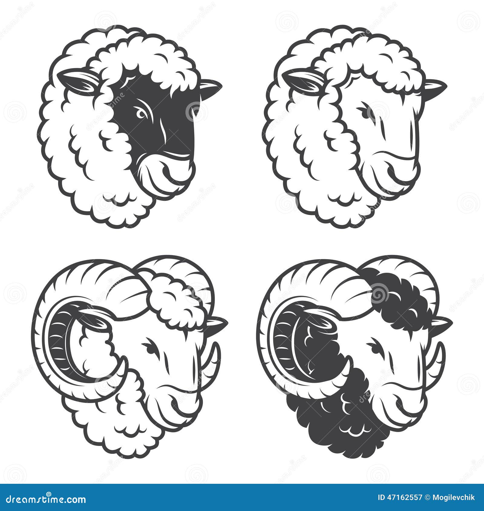Rams Heads Stock Illustrations – 24 Rams Heads Stock Illustrations ...