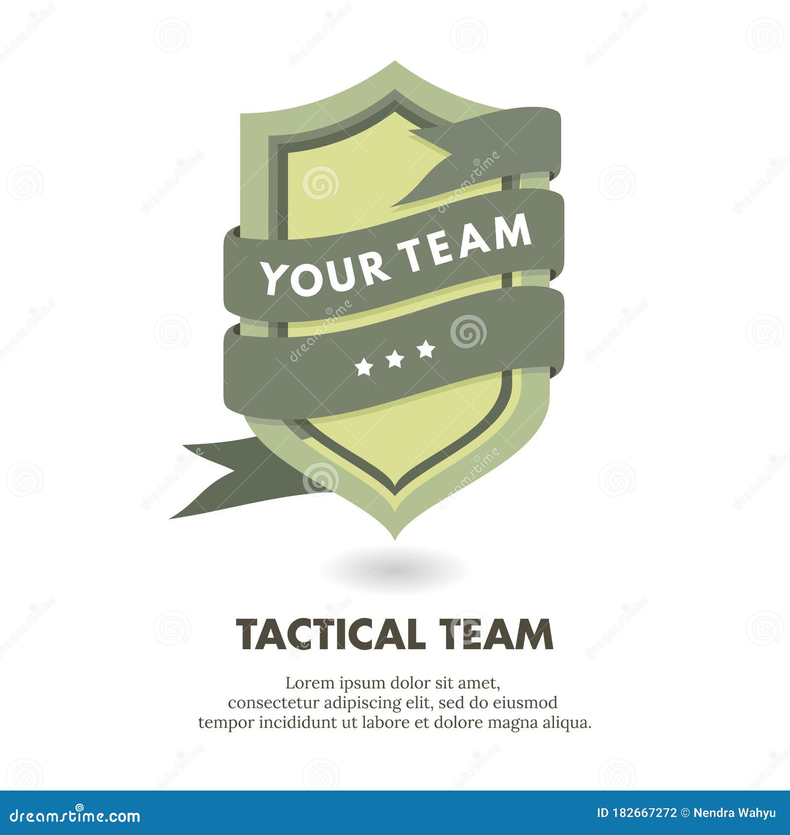 Vector Illustration of a Shield Logo Wrapped in a Ribbon. Suitable for ...