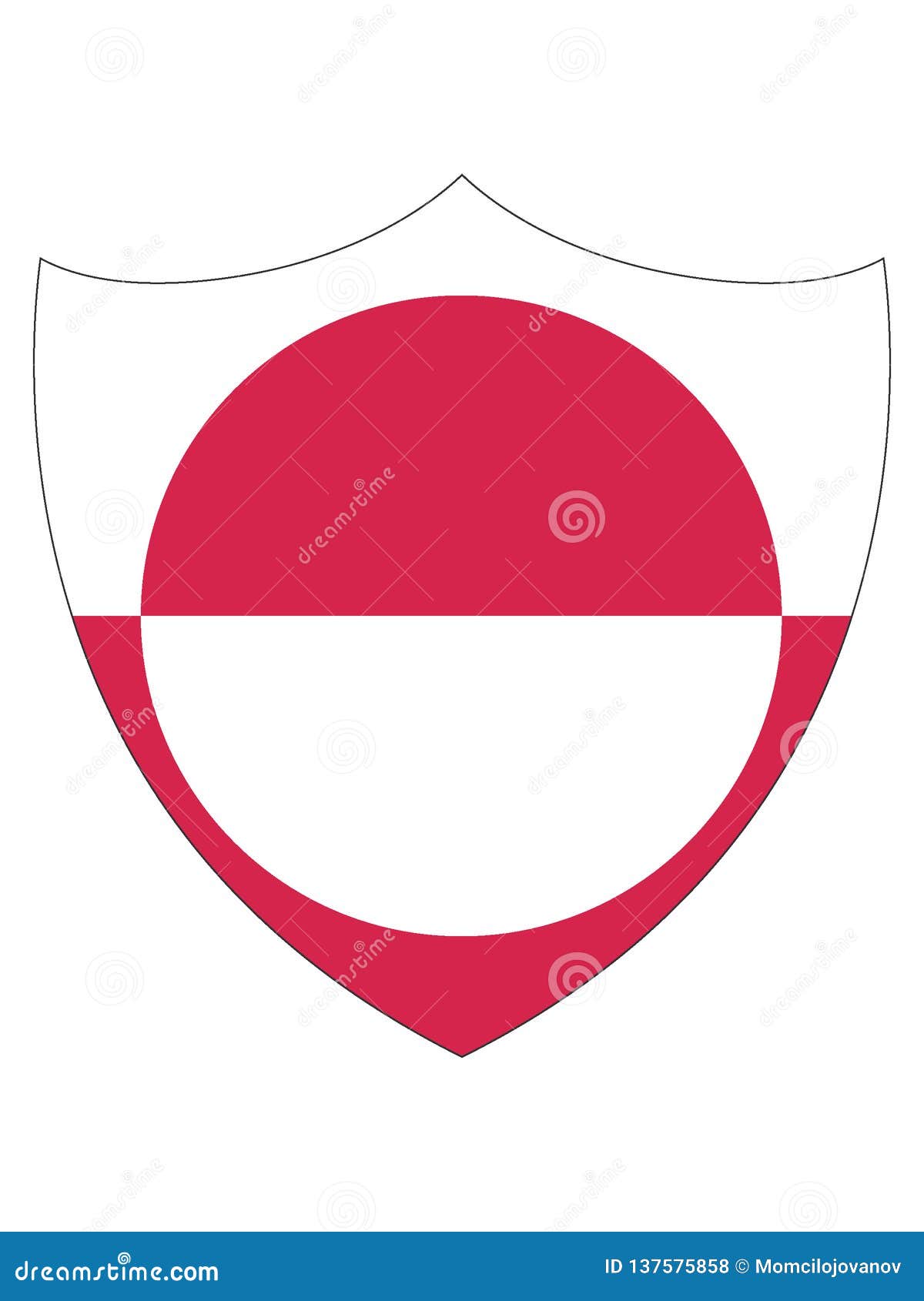 Shield Shaped Flag of Greenland Stock Vector - Illustration of africa ...