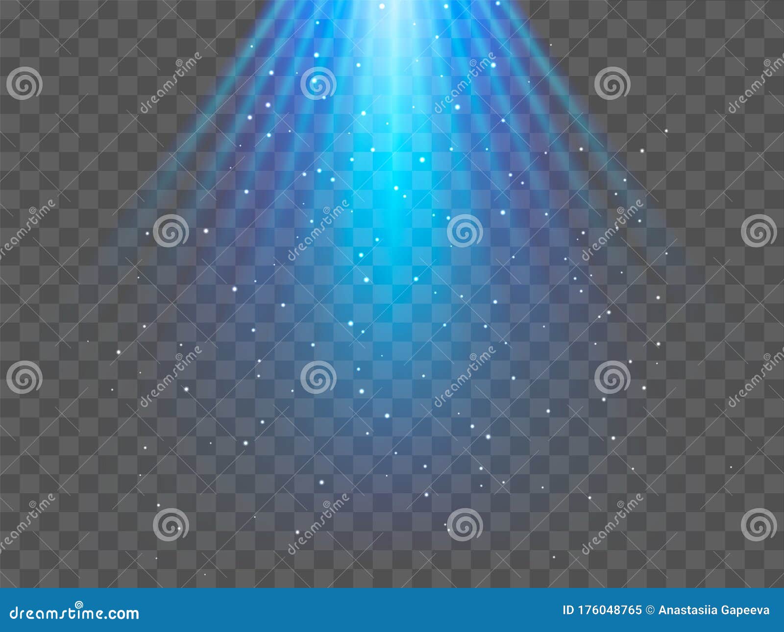 Vector Illustration. Shiny Rays Of Light Isolated On Transparent ...