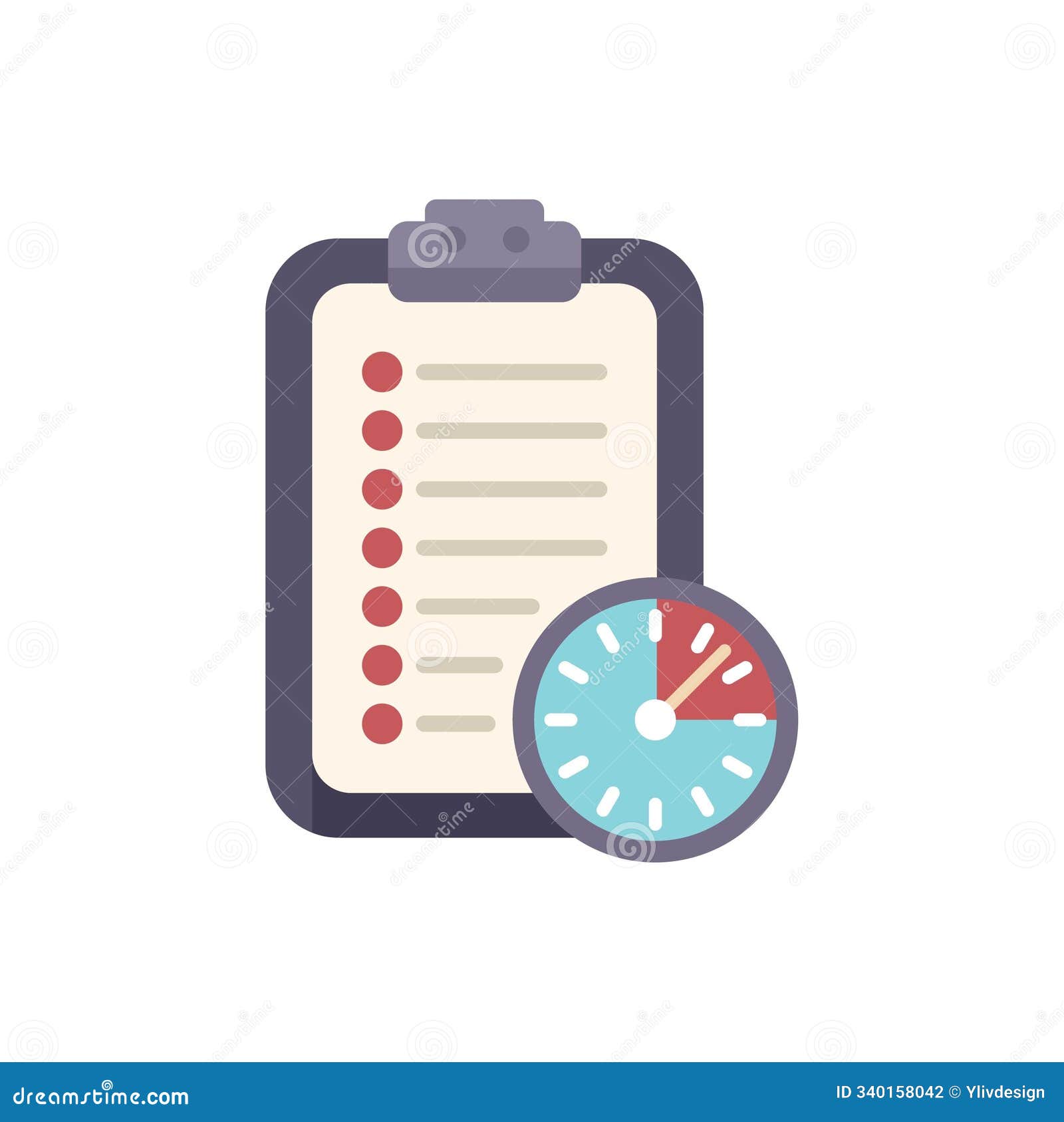 This Vector Illustration Shows the Concept of Time Management Stock ...