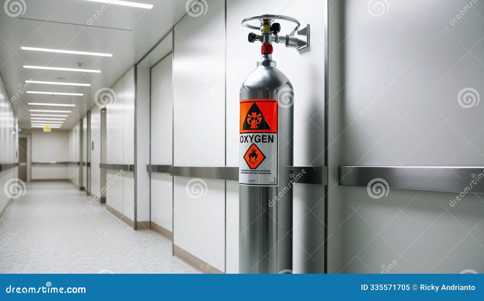 Oxygen Cylinders are Arranged in a Temporary Storage Area in the ...