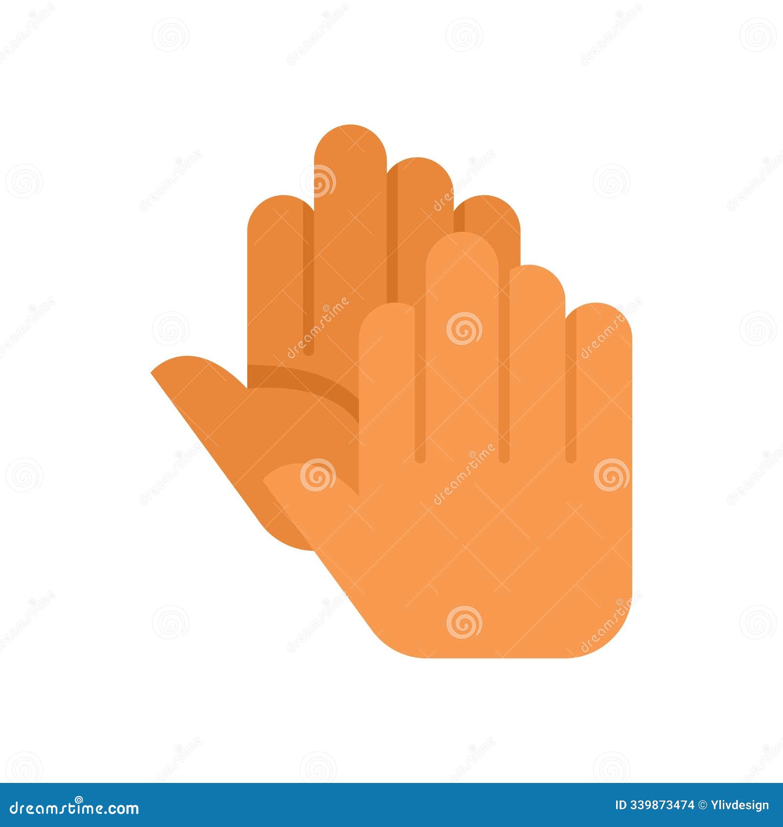 Two Hands Giving High Five for Teamwork and Success Stock Illustration ...