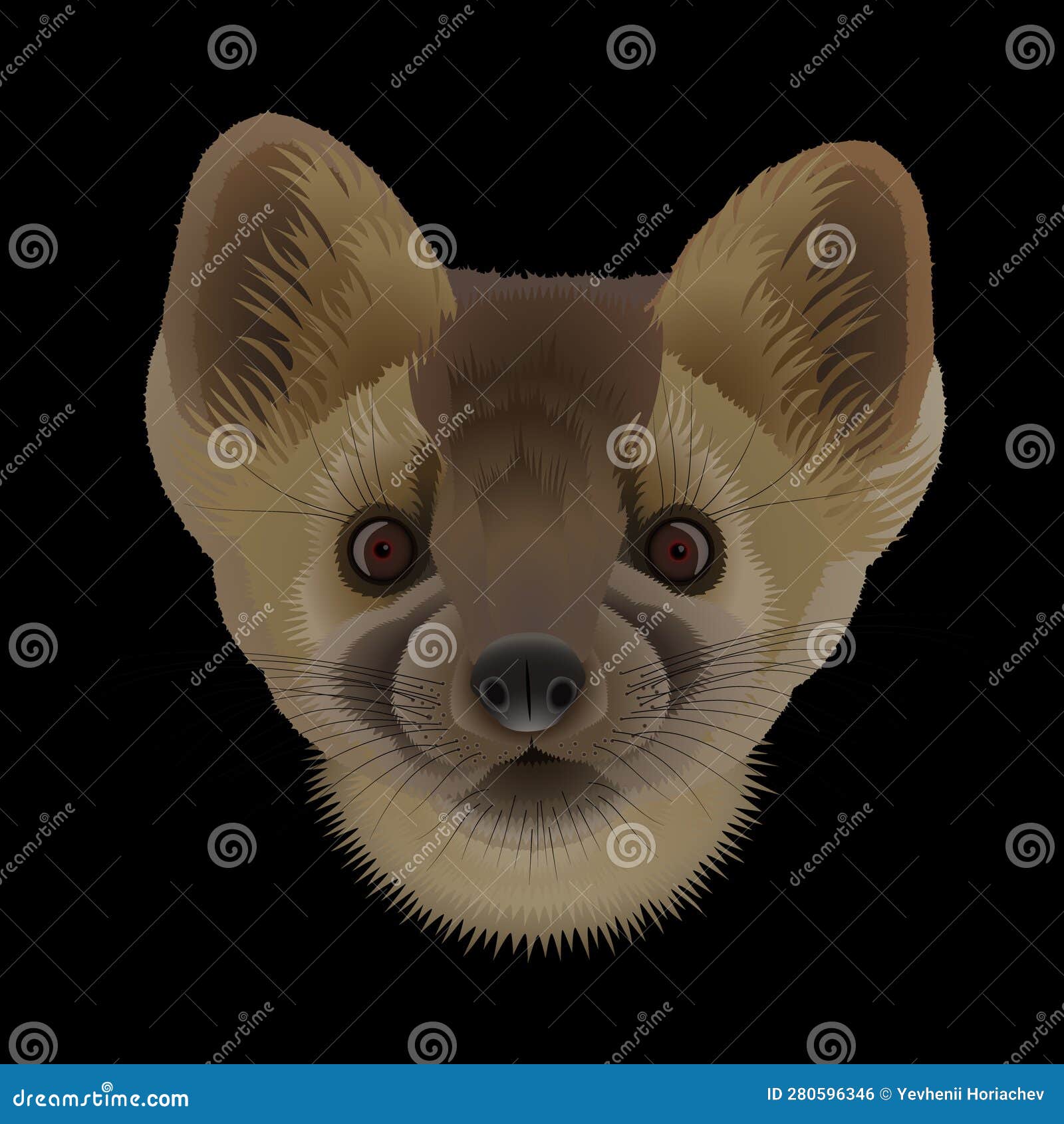 Black Sable Antelope Or Hippotragus Niger Jumping Continuous Line ...