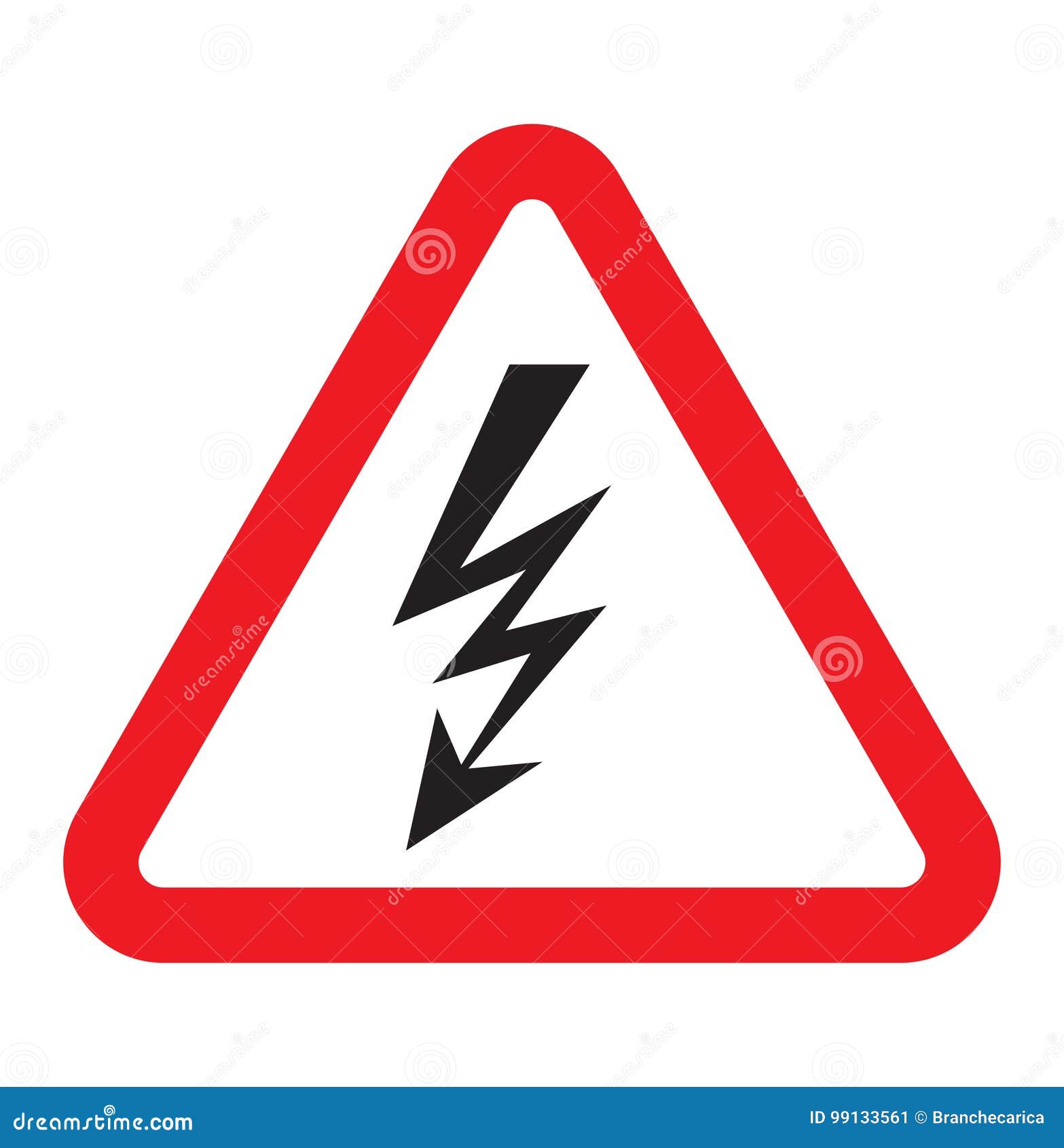 Sign stock vector. Illustration of roadsign, road, security - 99133561