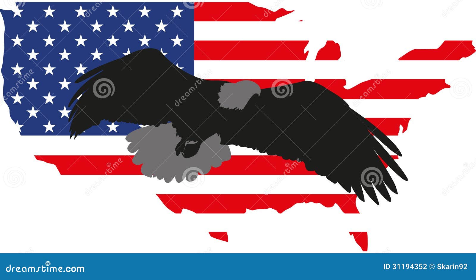 Illustration Of Silhouette Man Explaining With Column Chart Royalty ...