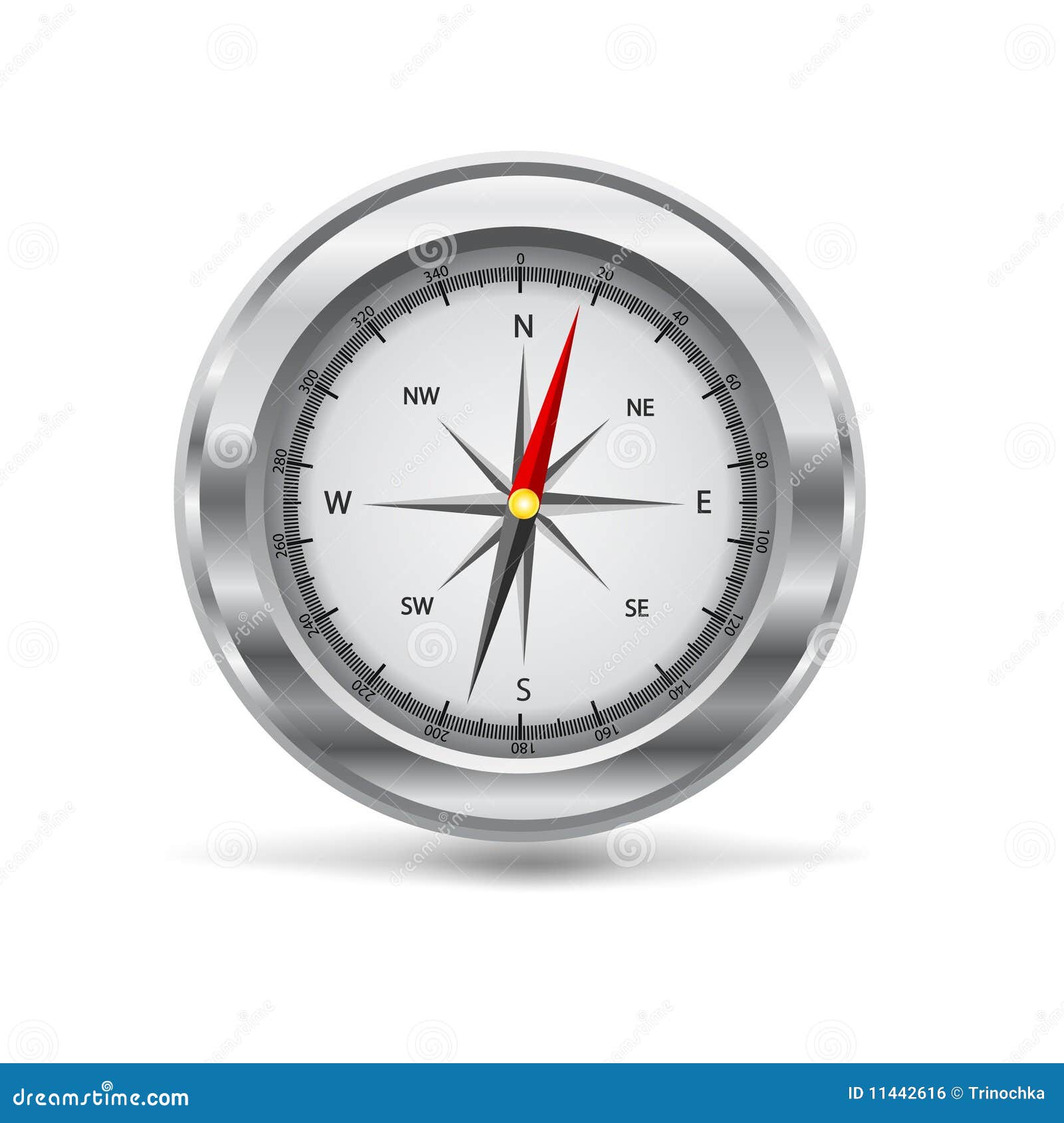 Vector Illustration Silver Compass Stock Illustrations – 1,362 Vector ...