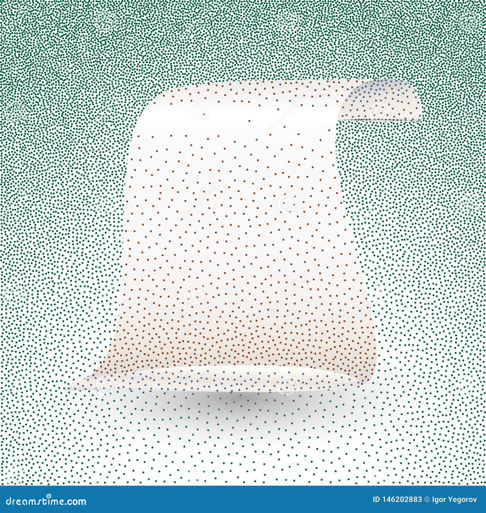 Vector Illustration of Silver Paper Scroll Stock Vector - Illustration ...