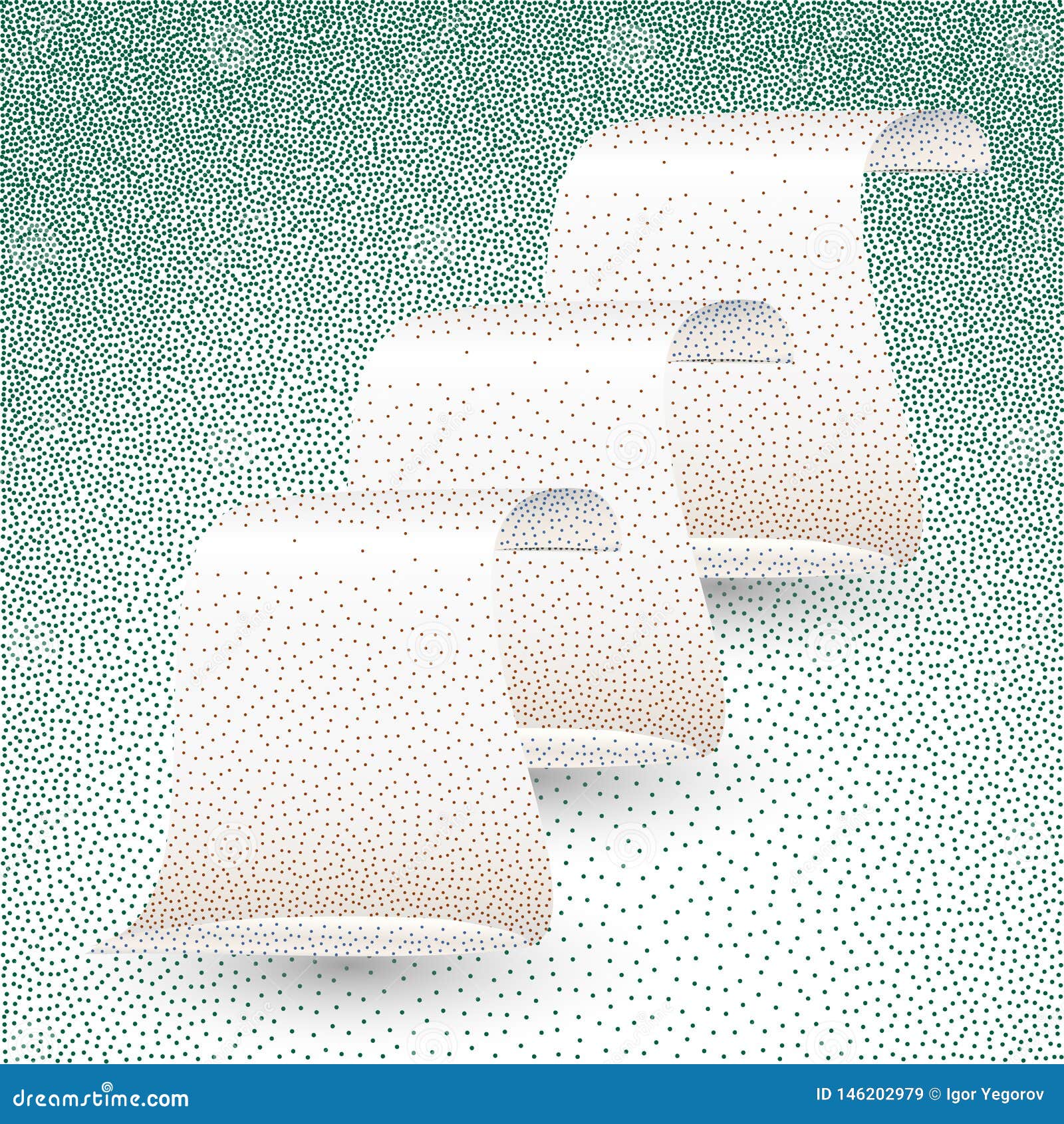 Vector Illustration of Silver Paper Scroll Stock Vector - Illustration ...