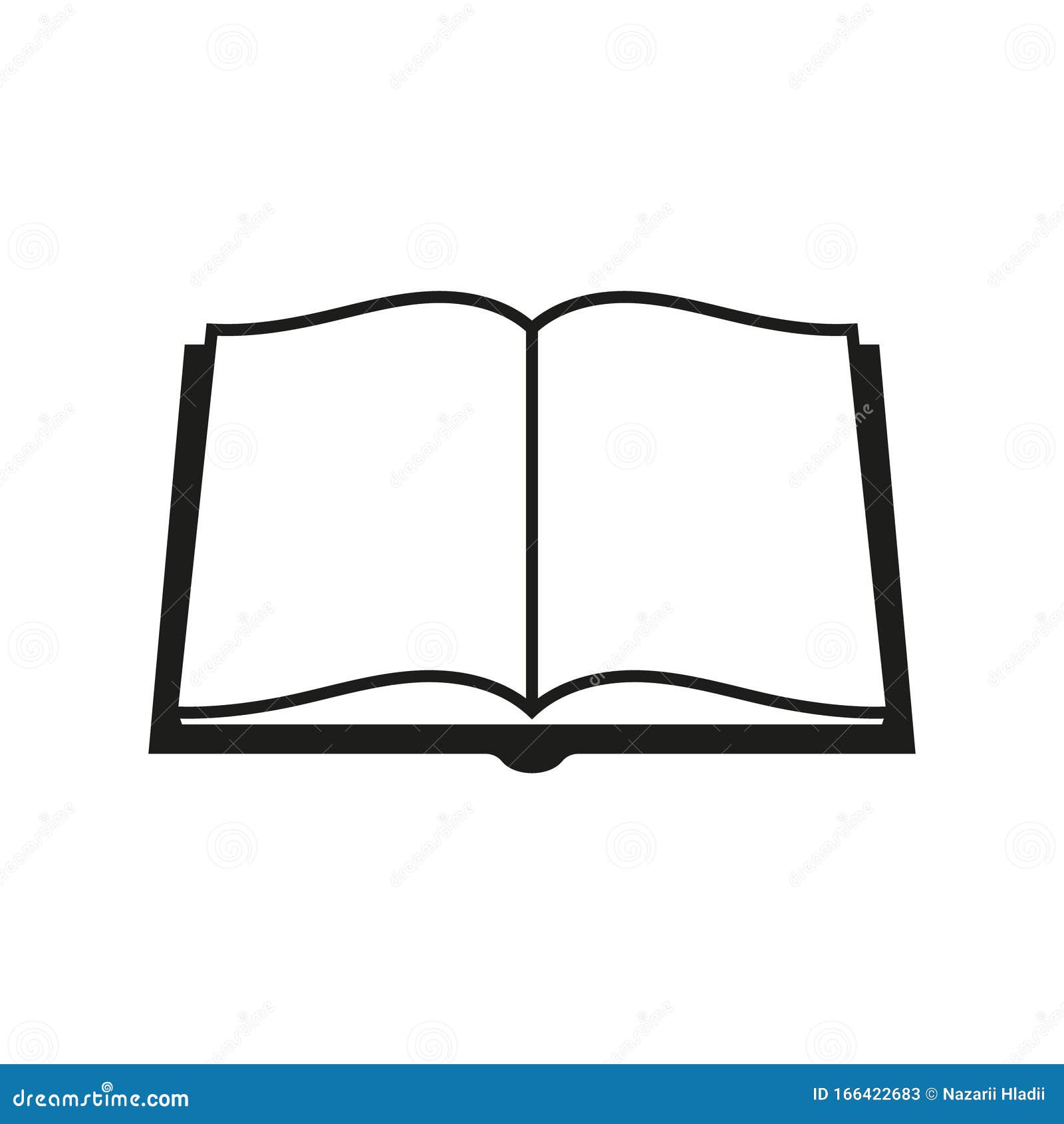 Vector Illustration of Simple Book Icon. Isolated. Stock Vector ...