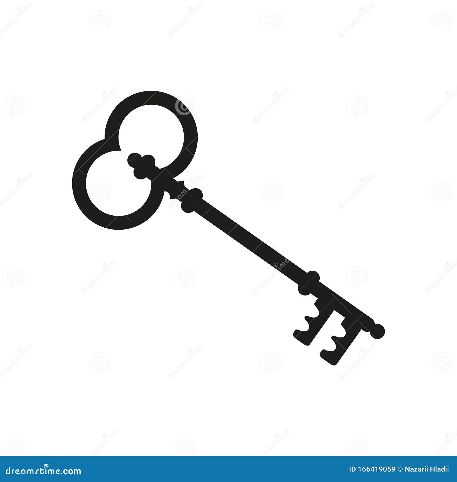 Vector Illustration of Simple Key Icon. Isolated. Stock Vector ...
