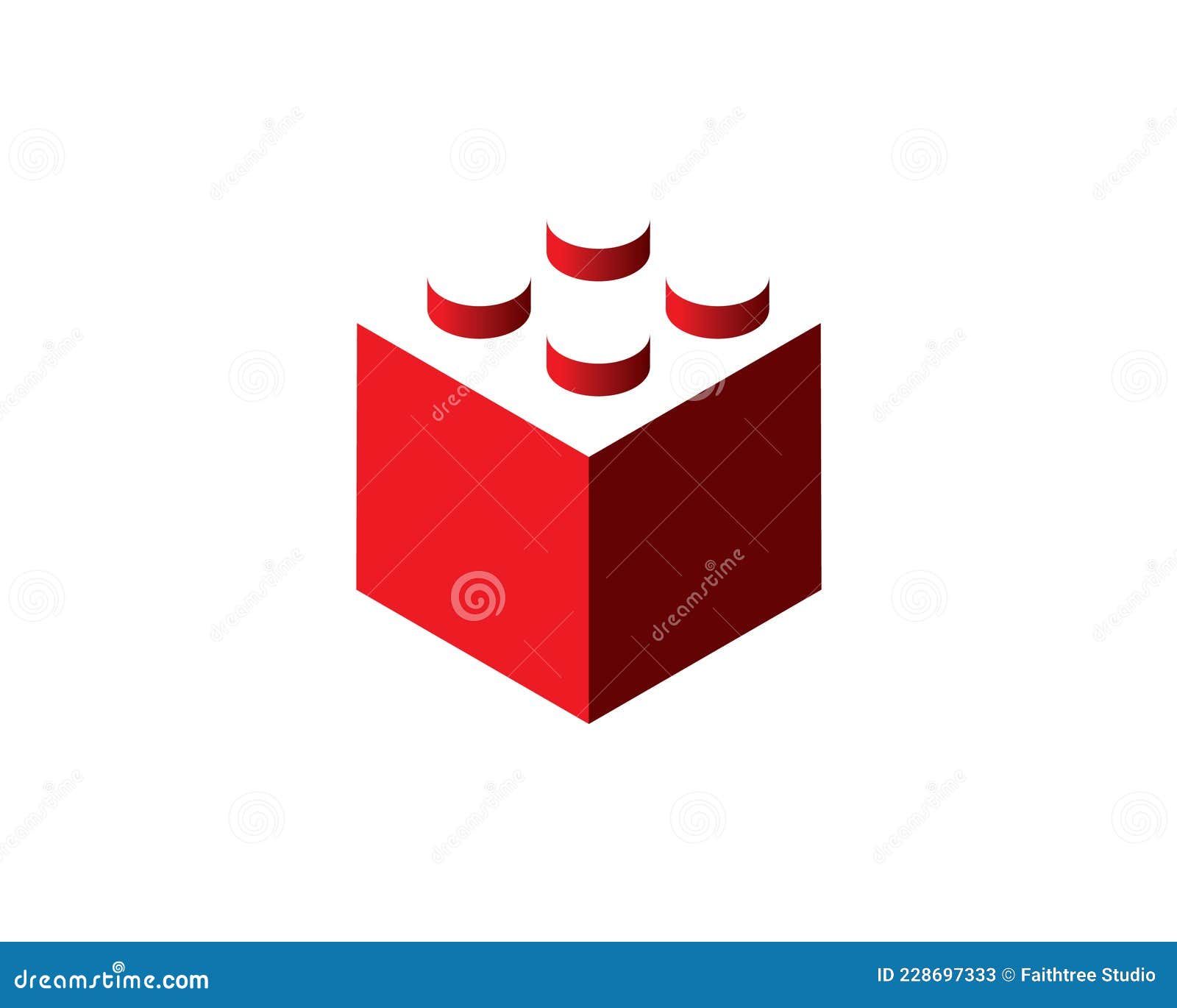 Vector Illustration Simple Lego Icon Stock Vector - Illustration of ...