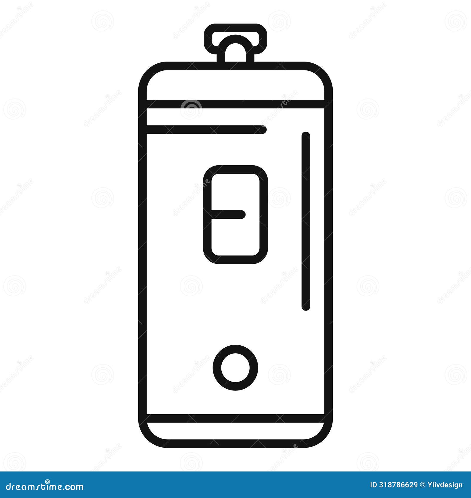 Line Art Battery Icon Illustration Stock Vector - Illustration of ...