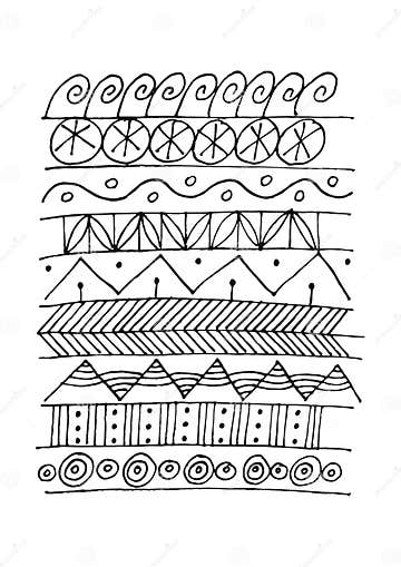 Vector Illustration of Simple Patterns Stock Vector - Illustration of ...