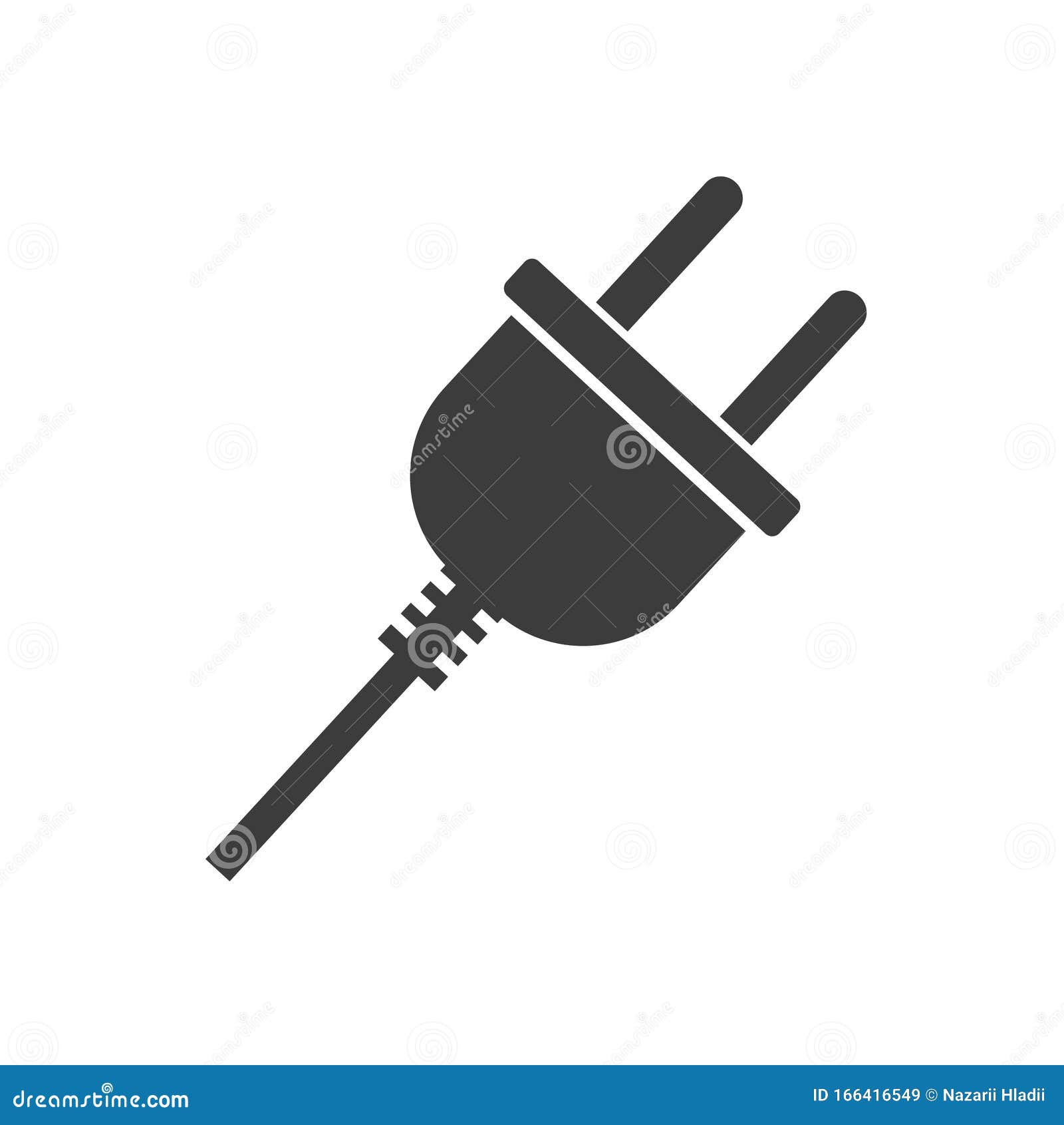 Vector Illustration of Simple Plug Icon. Isolated. Stock Vector ...