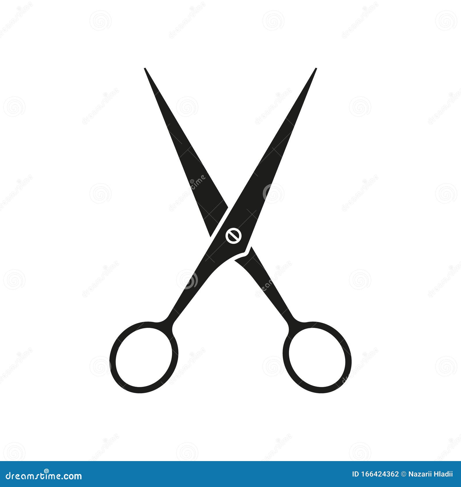 Vector Illustration of Simple Scissors Icon. Isolated. Stock Vector ...