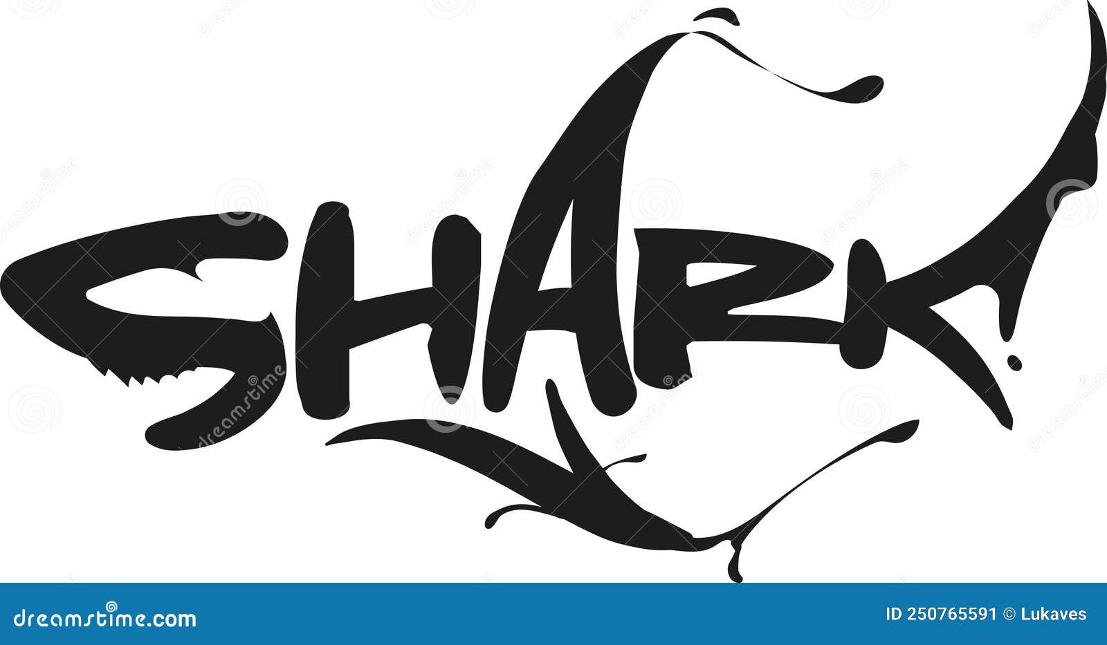 Shark logo template stock vector. Illustration of icon - 250765591