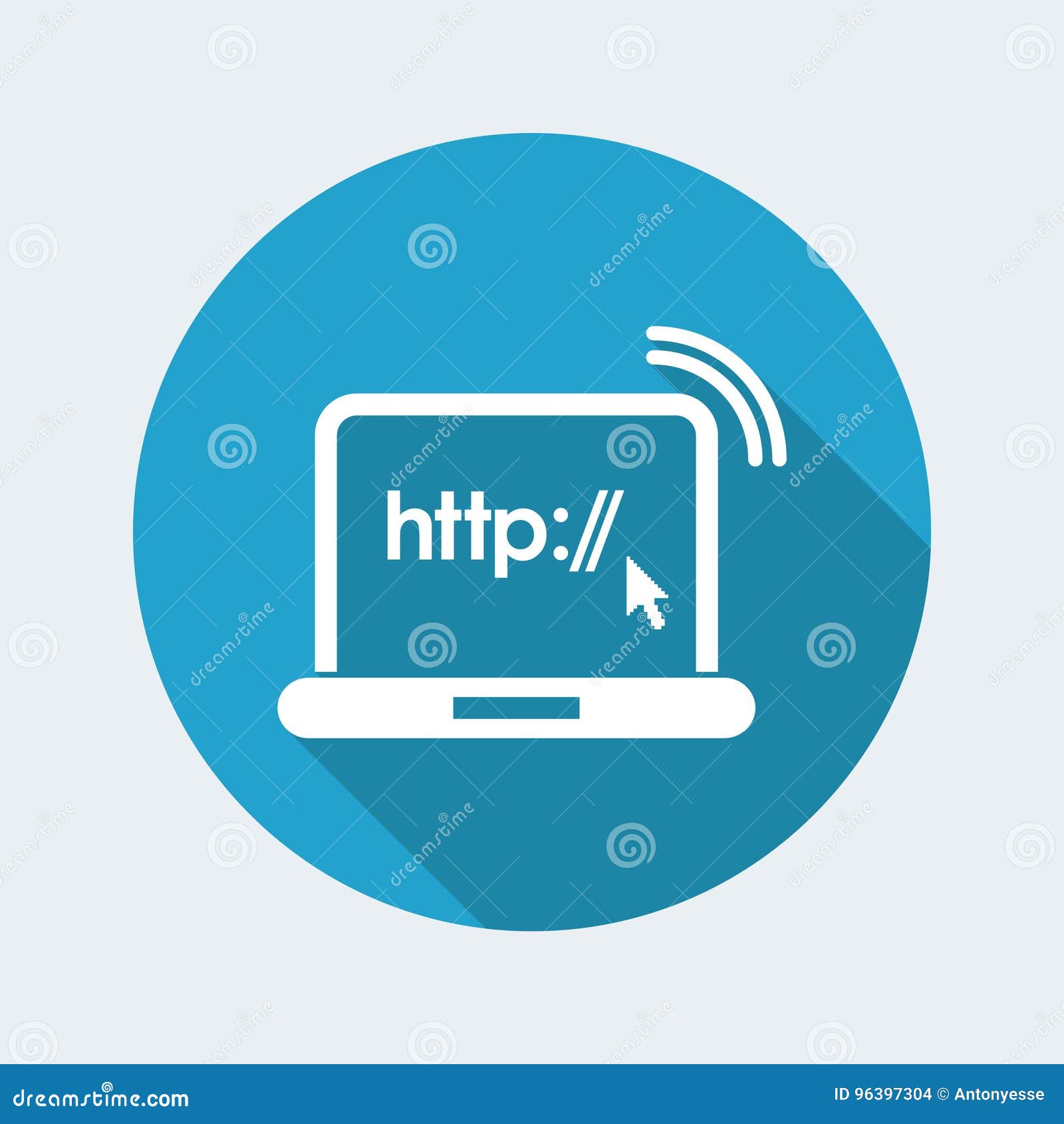 Vector Illustration of Single Isolated Http Icon Stock Vector ...
