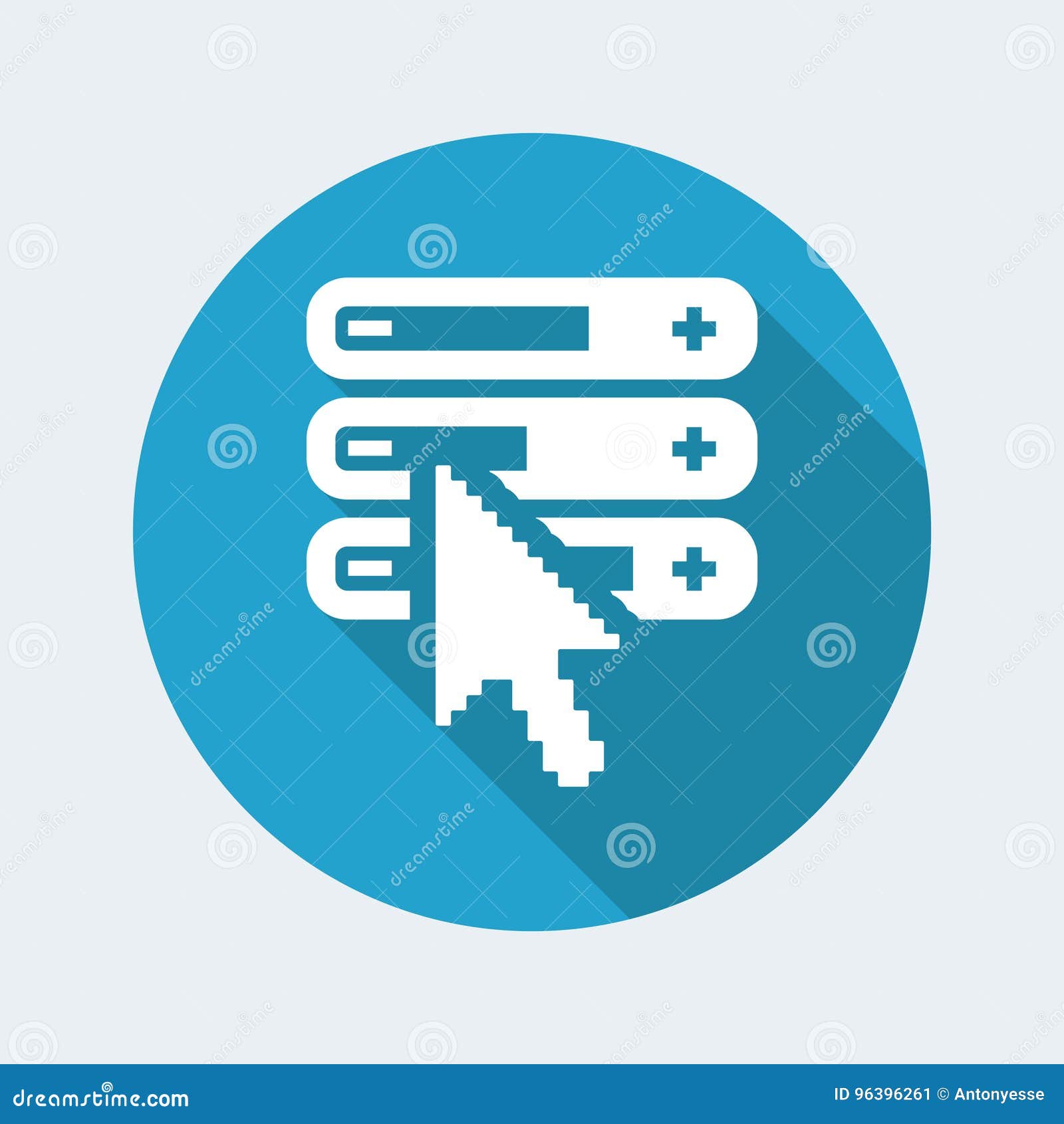 Vector Illustration of Single Isolated Levels Icon Stock Vector ...