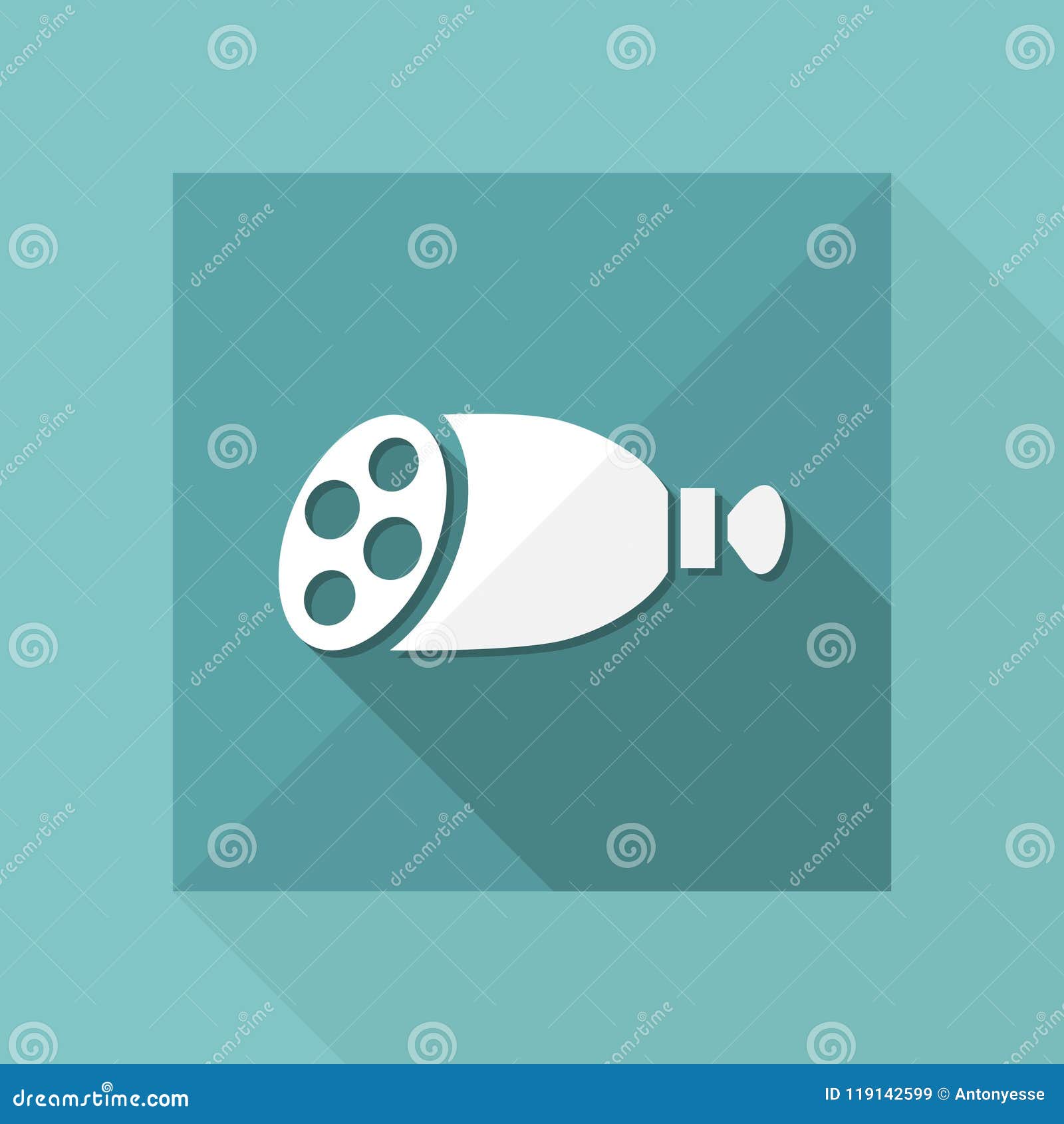 Vector Illustration of Single Isolated Salami Icon Stock Vector ...