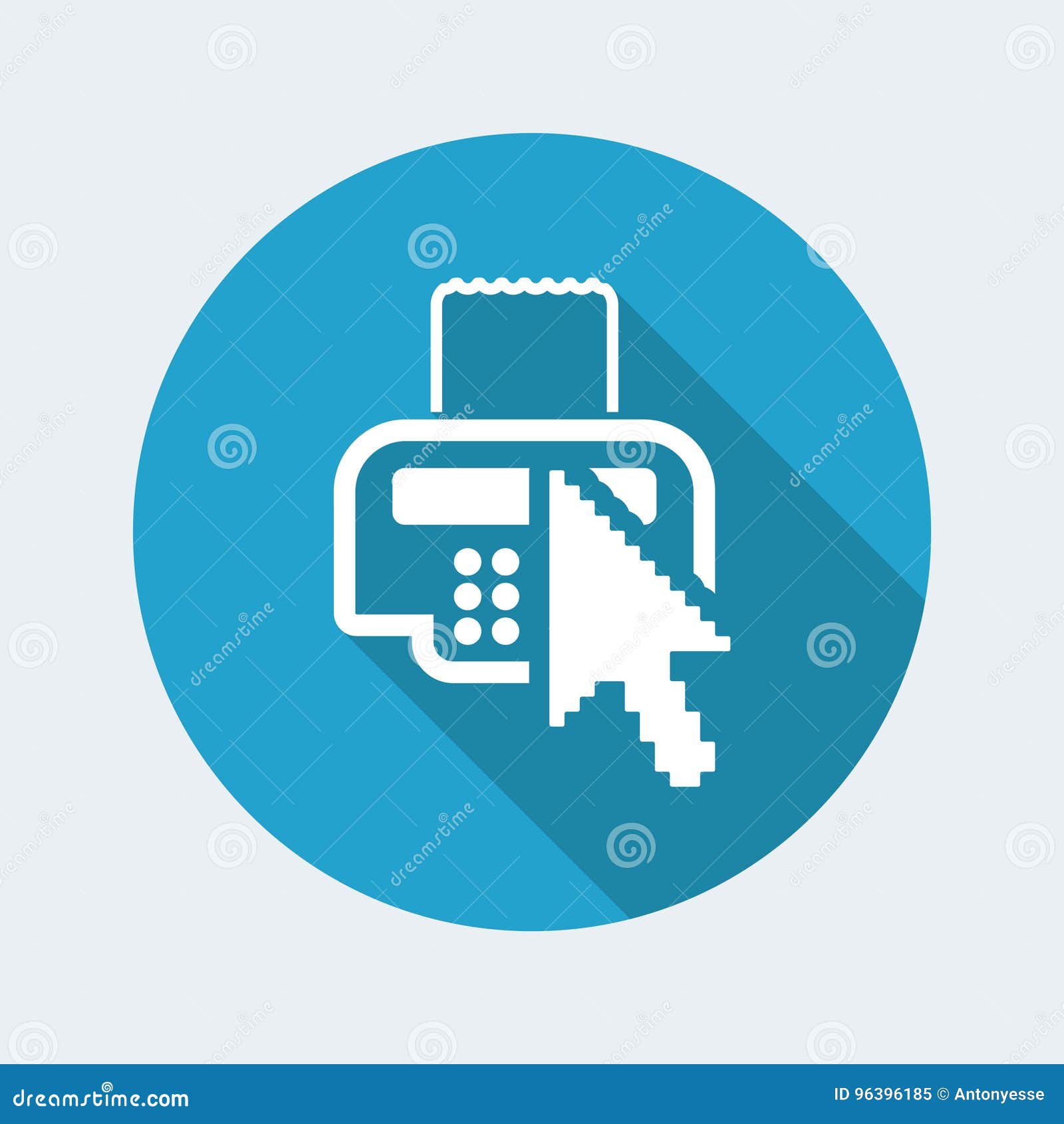 Vector Illustration of Single Isolated Web Cash Icon Stock Vector ...