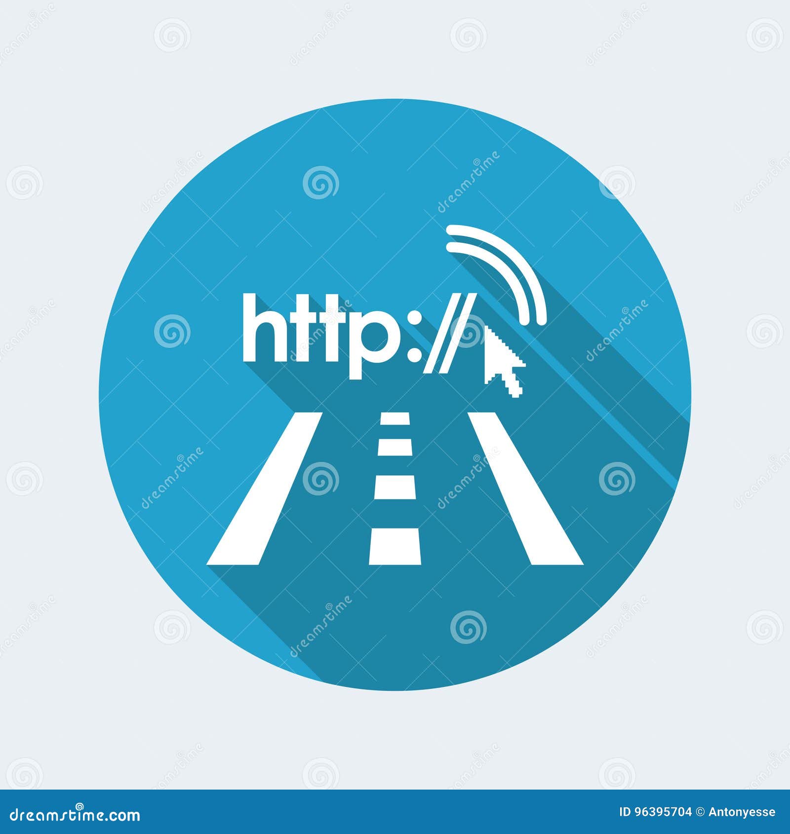 Web navigate icon stock vector. Illustration of city - 96395704