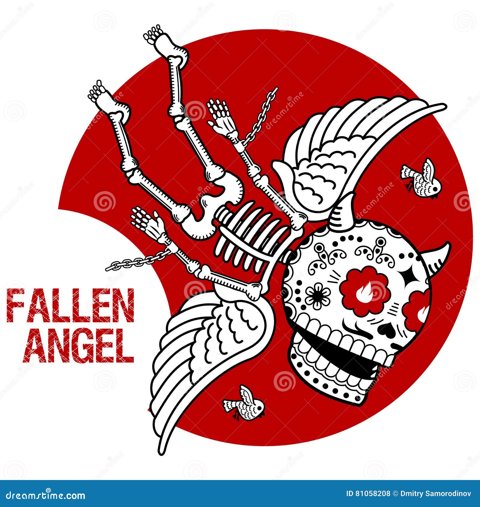 Vector Illustration of Skeletons Stock Illustration - Illustration of ...