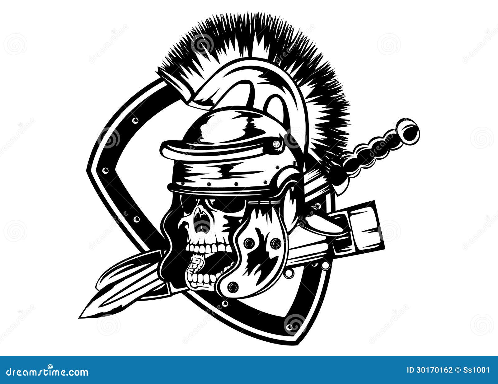 Legion Skull Mascot Esport Logo Design Cartoon Vector | CartoonDealer ...