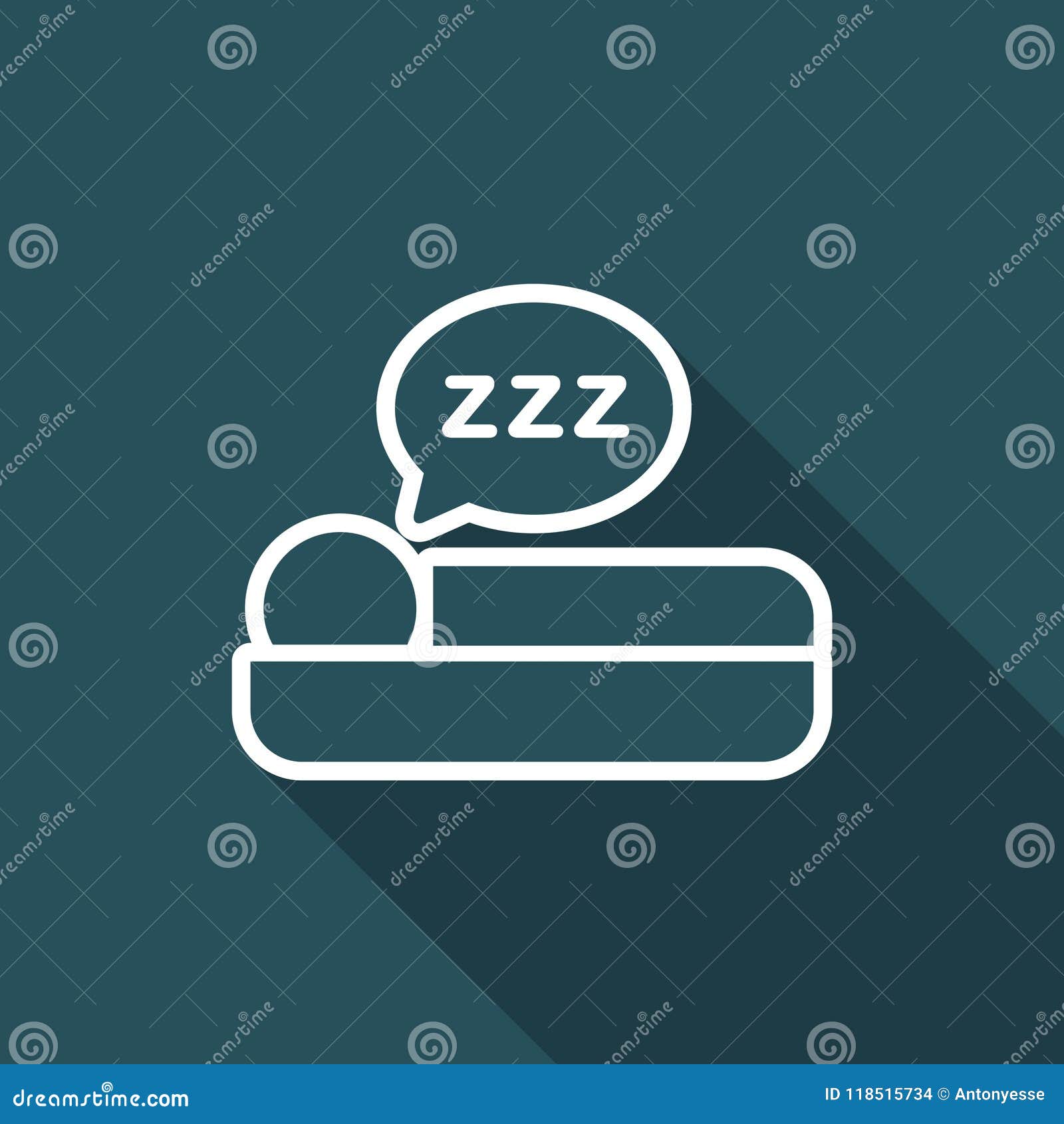 Vector Illustration of Sleep Icon Stock Vector - Illustration of ...