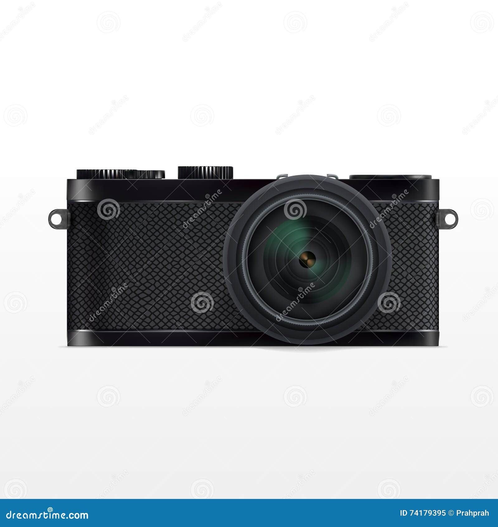 Vector Illustration of SLR Camera System with Lens. Stock Vector ...