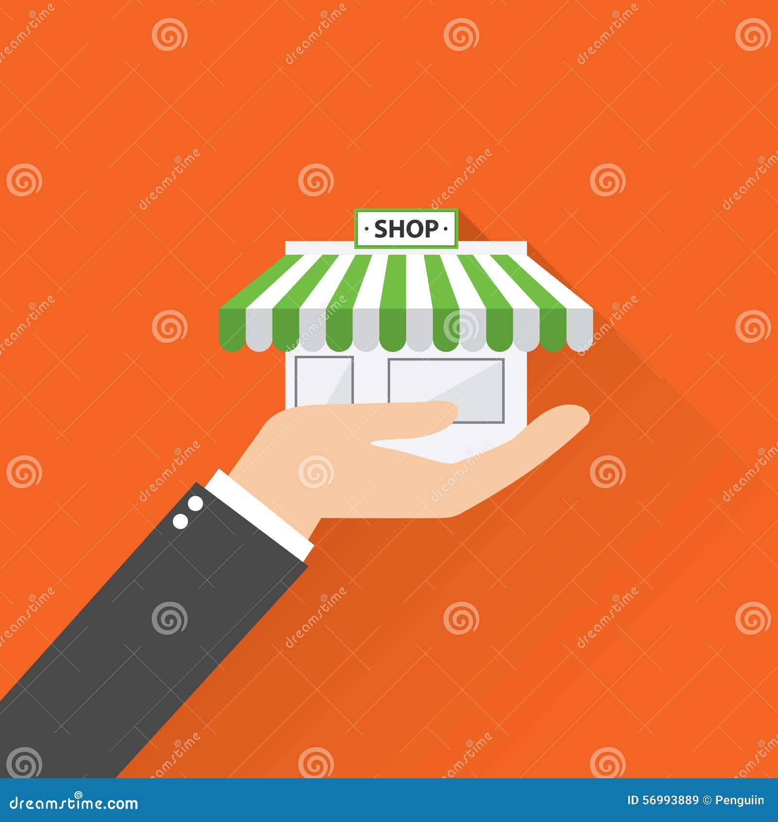 Vector Illustration of Small Business Stock Vector - Illustration of ...