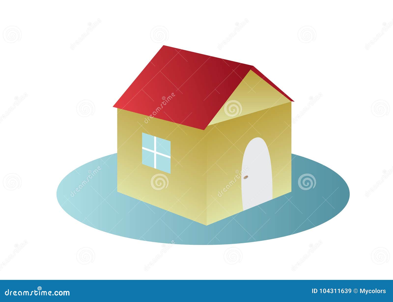 Vector Illustration of Small House Stock Vector - Illustration of ...