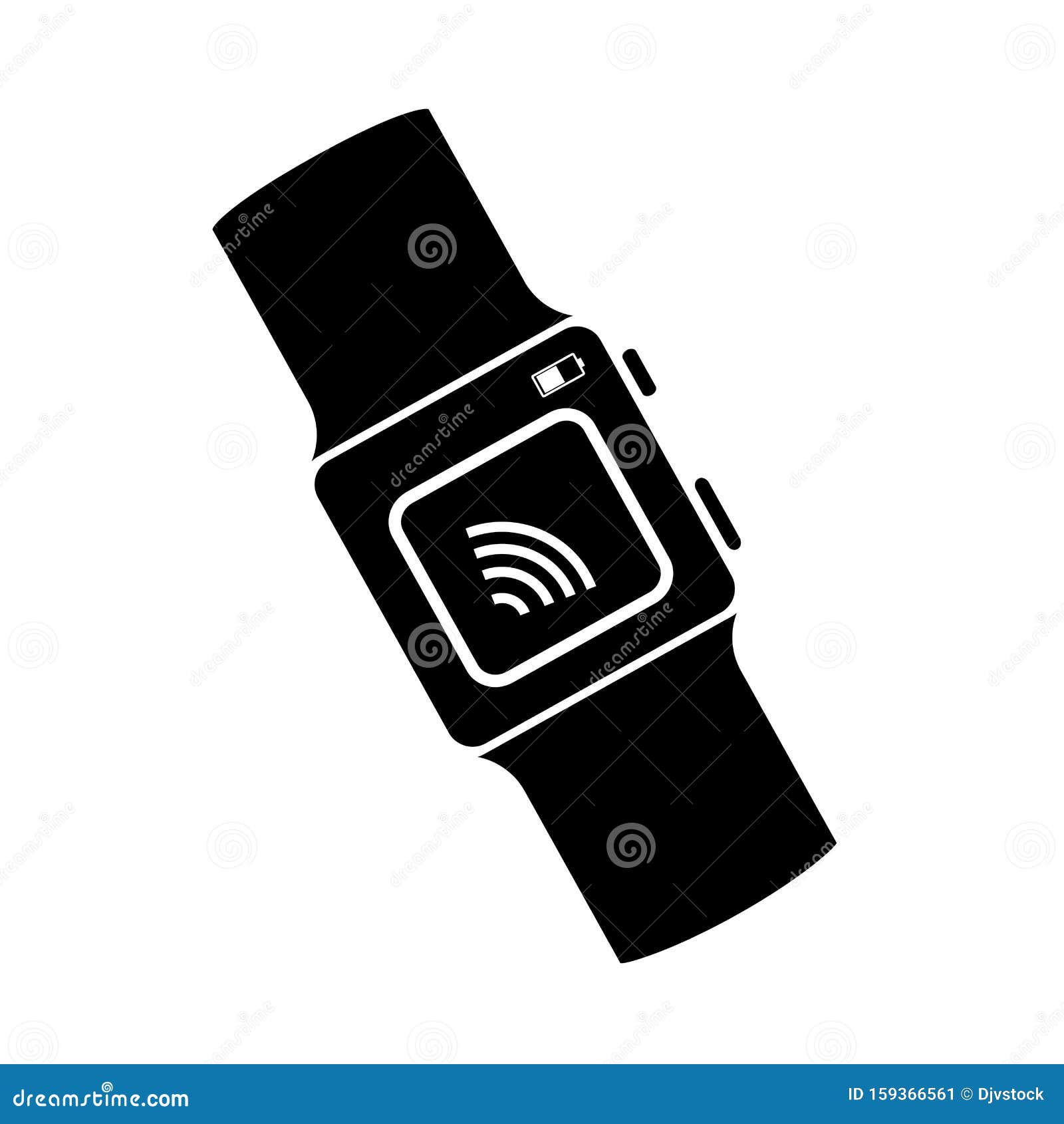 Smart Watch Technology Icon Vector Illustration Stock Illustration ...