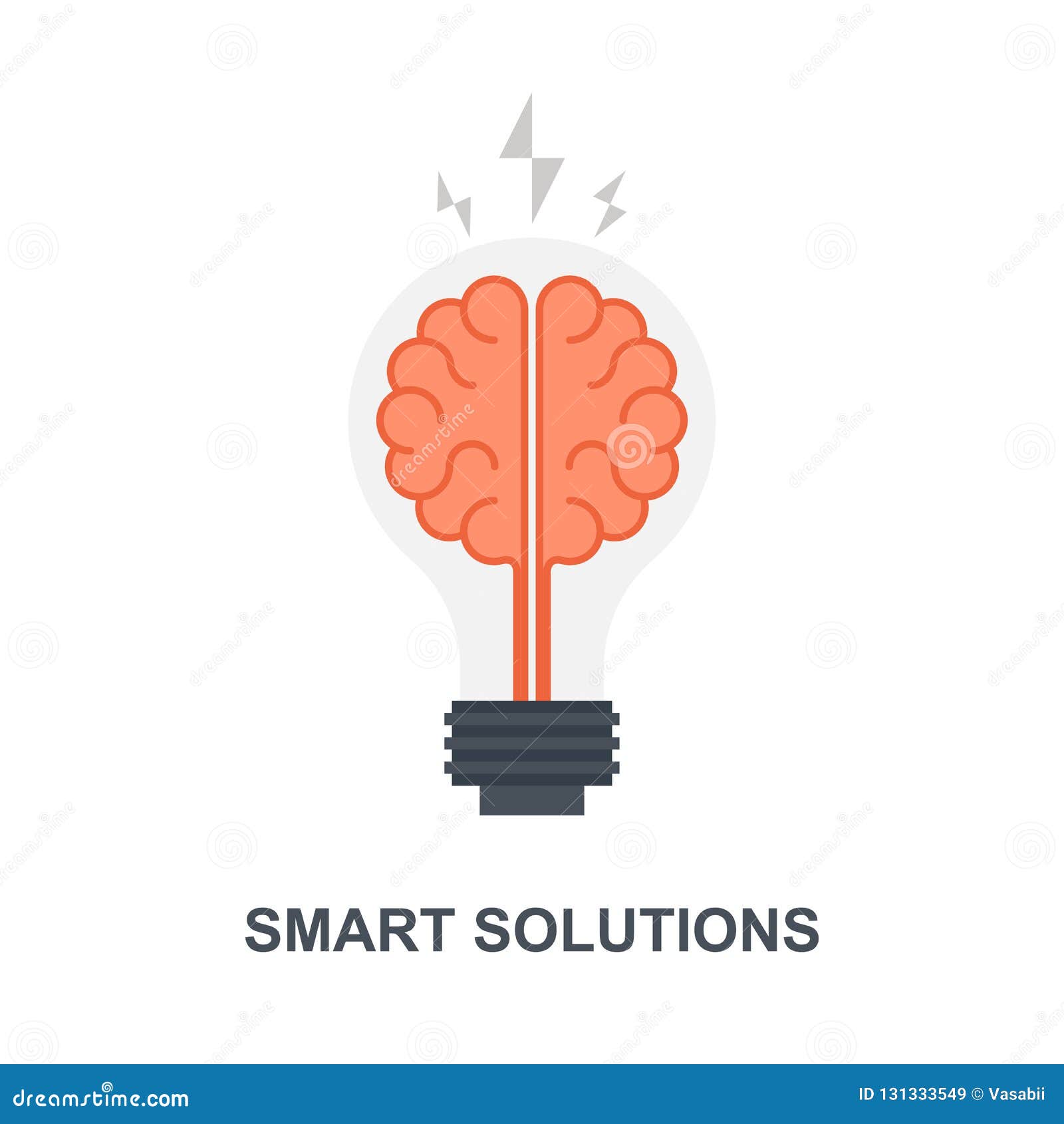 Smart Solutions Icon Concept Stock Vector - Illustration of energy ...